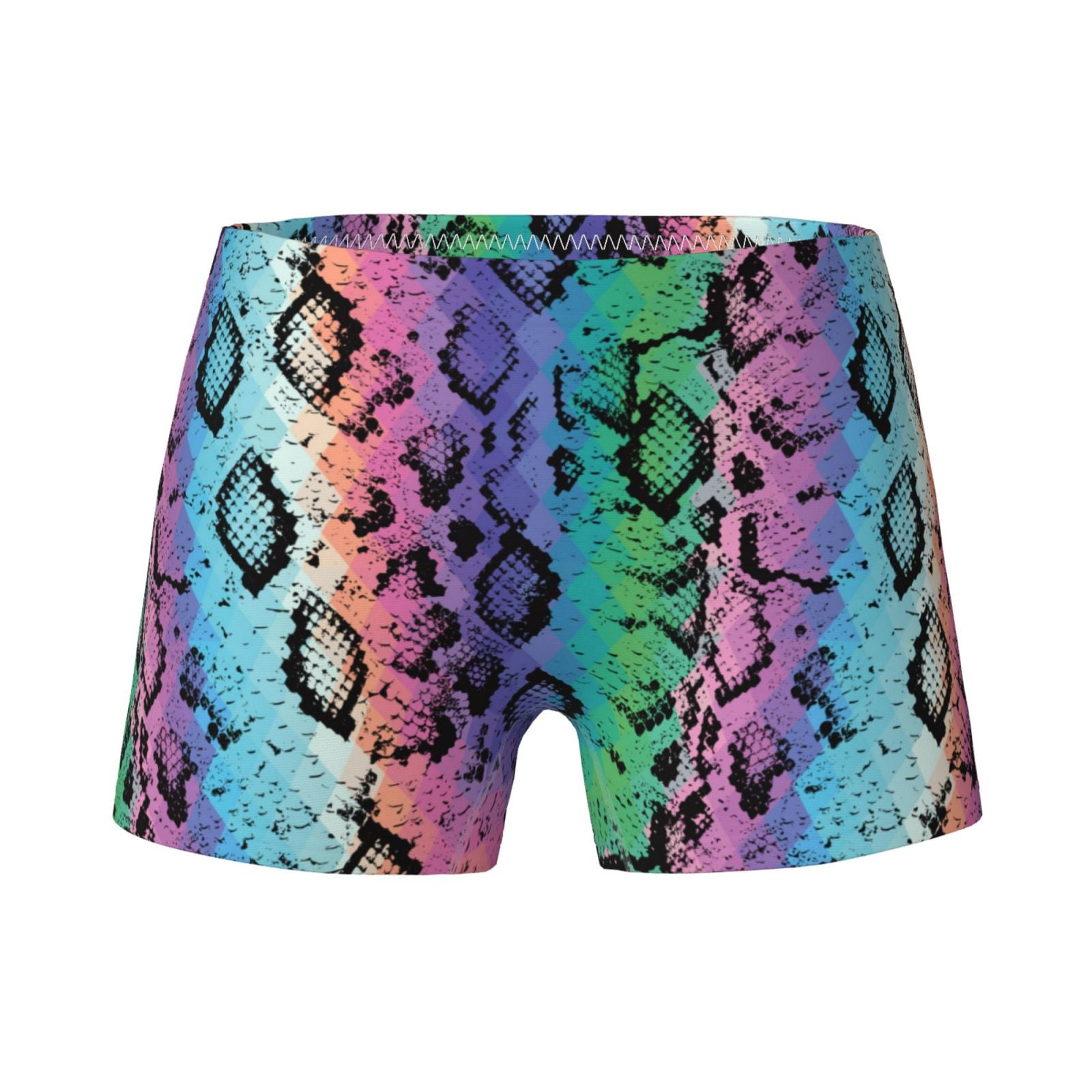 Teen Girls Underwear - Colorful leopard print A Soft Cotton Boxer ...