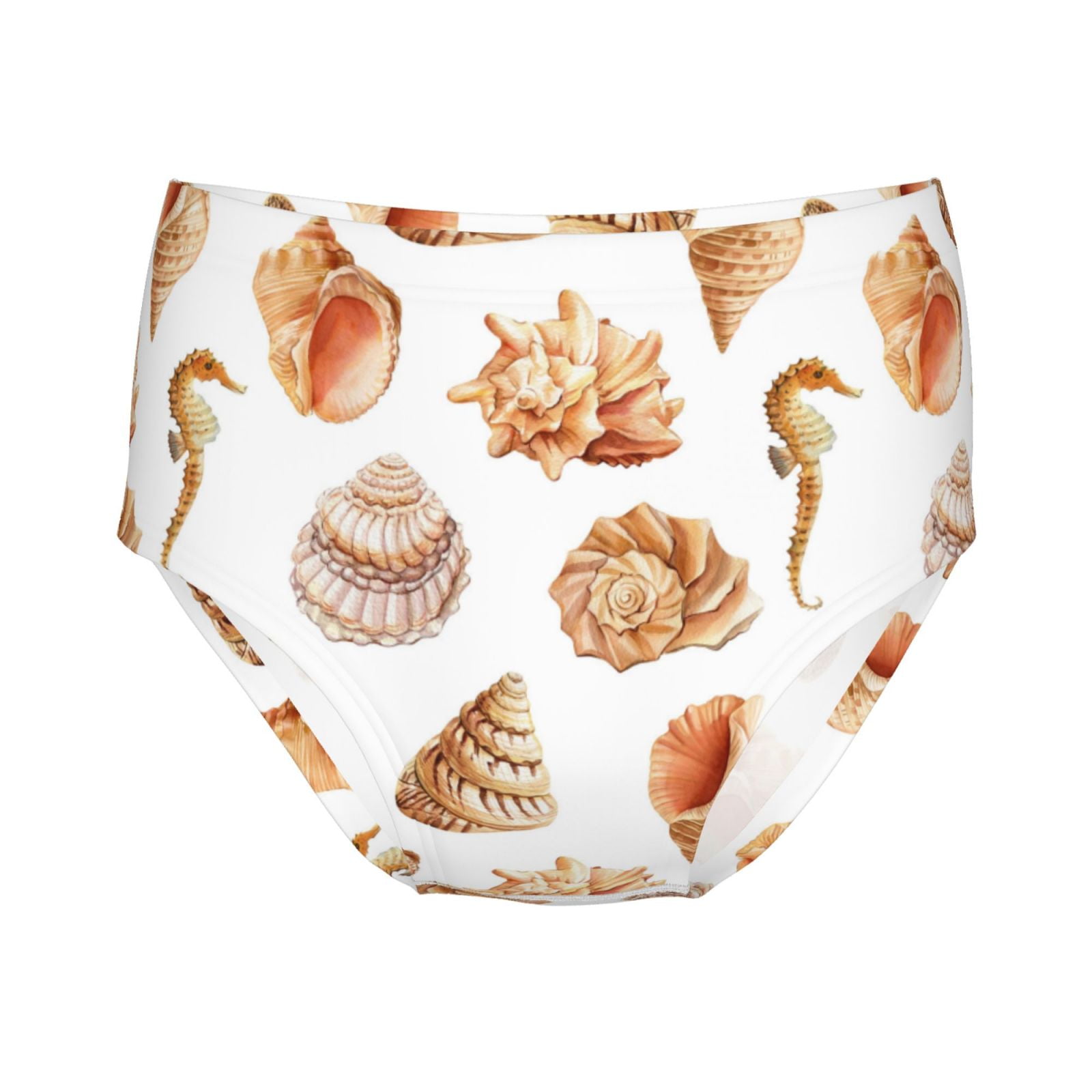 Teen Girls Underwear - Conch Shell No.J937 Soft Cotton Briefs Panties ...