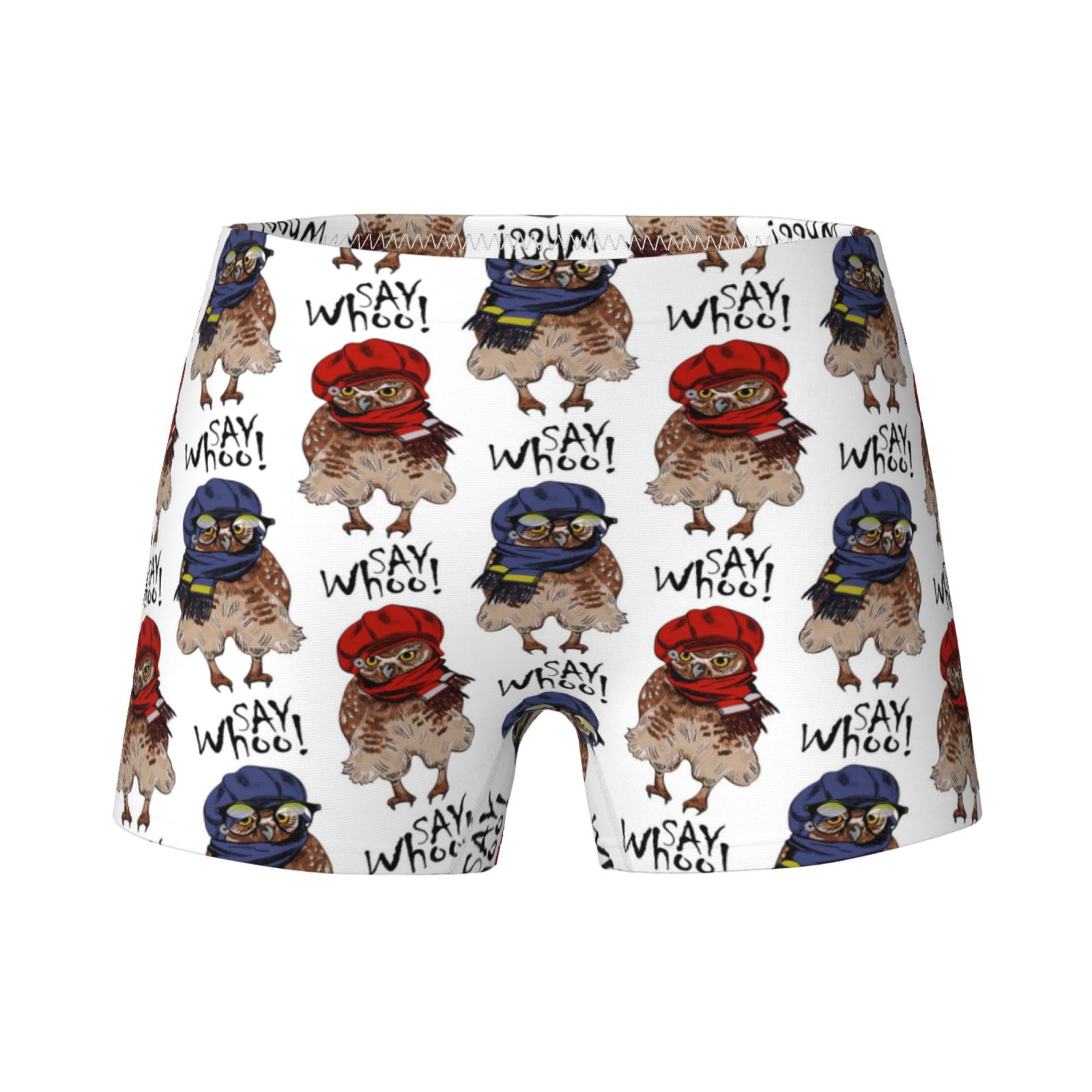 Teen Girls Underwear - Cool Owl Prints Soft Cotton Boxer Briefs Panties ...