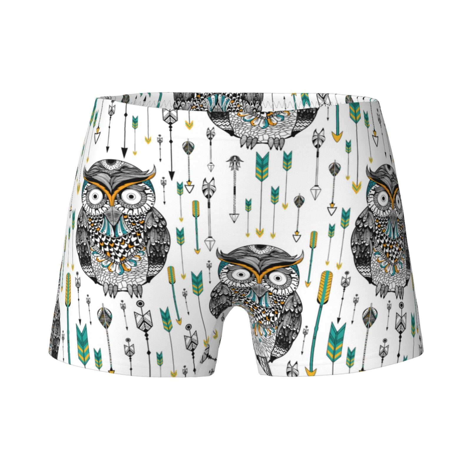 Teen Girls Underwear - Cool Tribe Owls Soft Cotton Boxer Briefs Panties ...