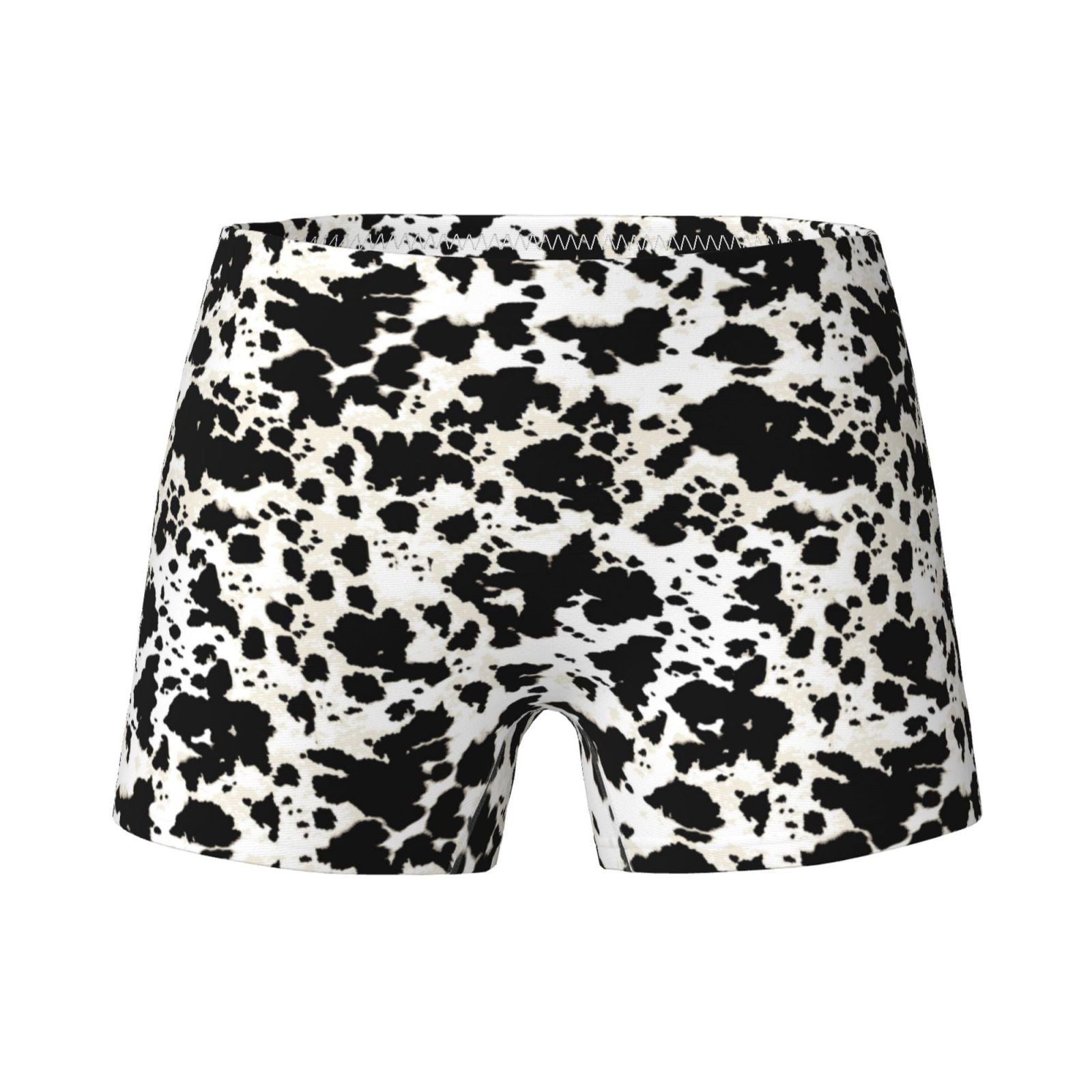 Teen Girls Underwear - Cow Skin 1 Soft Cotton Boxer Briefs Panties for ...