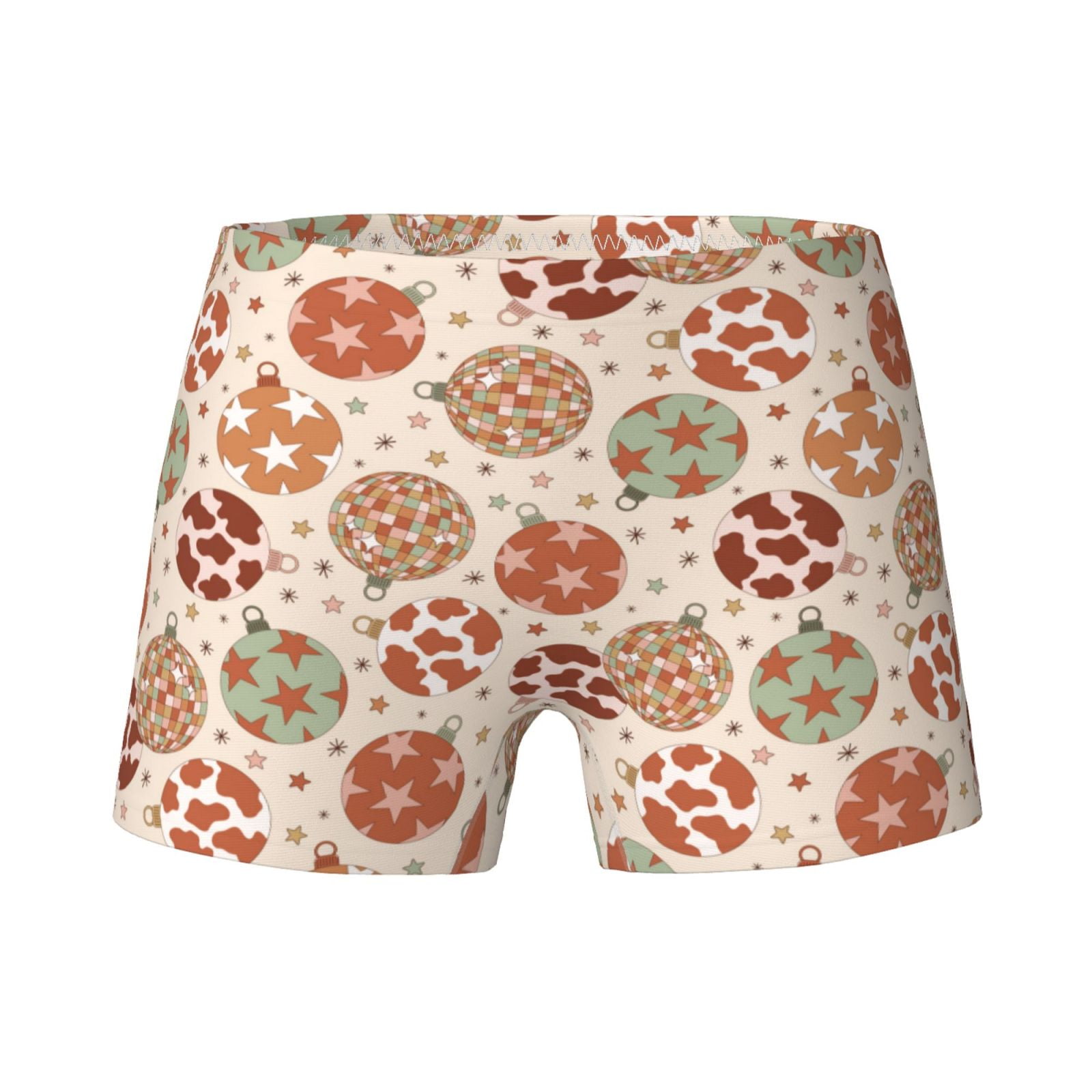 Teen Girls Underwear - Cow Spots And Disco Ball Soft Cotton Boxer ...