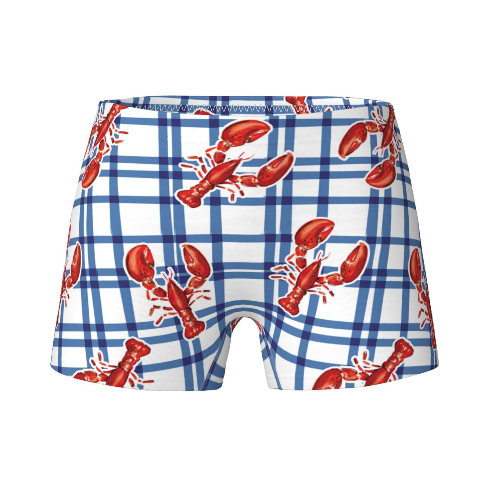 Teen Girls Underwear - Crayfish Plaid Soft Cotton Boxer Briefs Panties ...