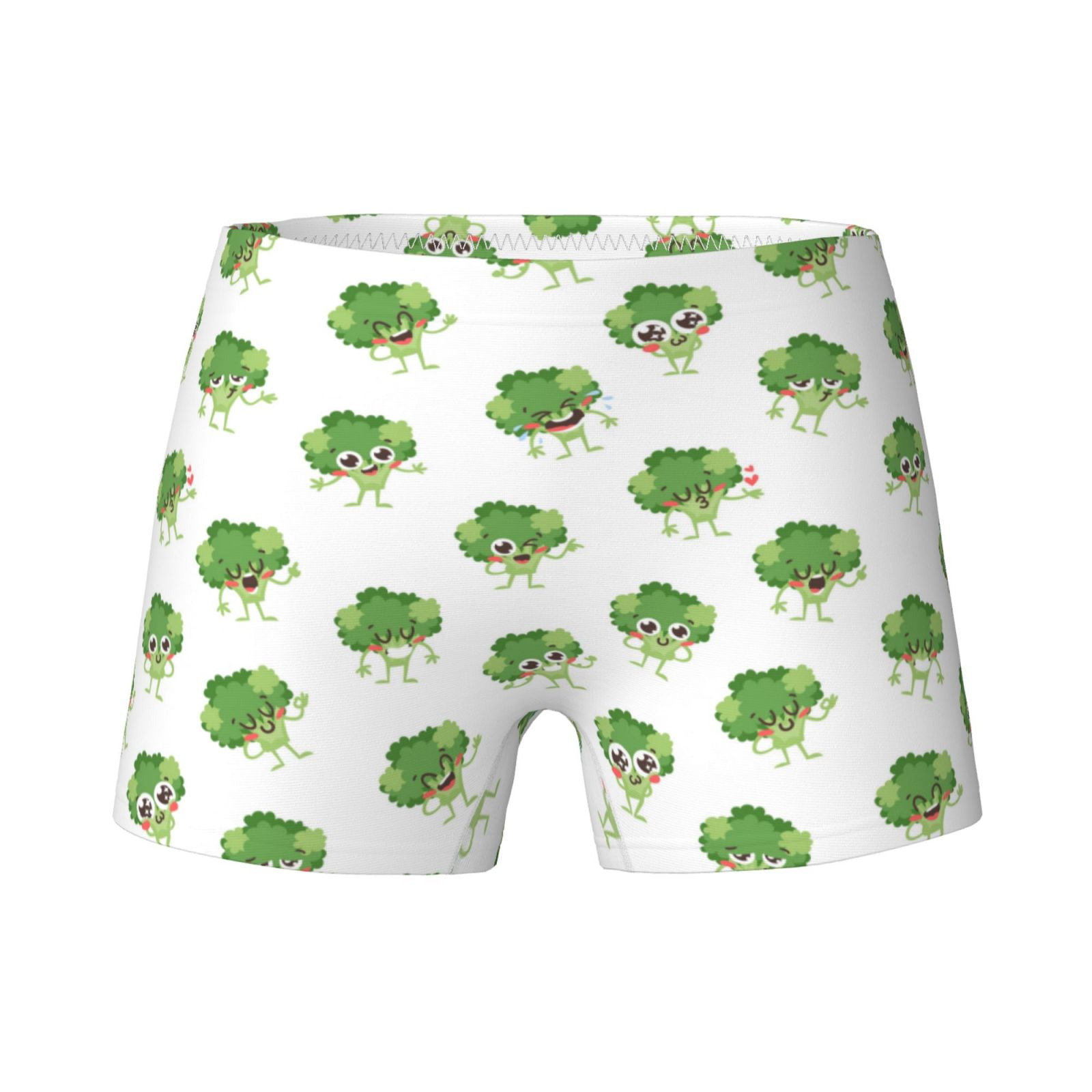 Teen Girls Underwear - Creative Cartoon broccoli cute Soft Cotton Boxer ...