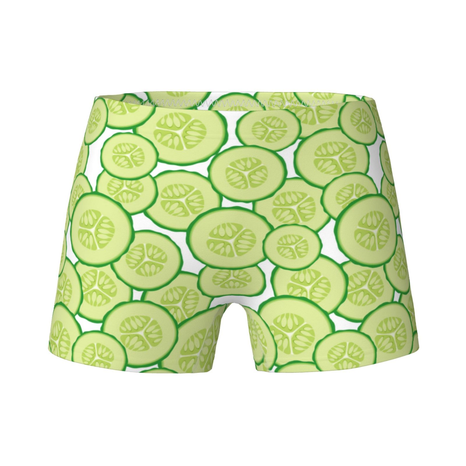 Teen Girls Underwear - Cucumber slices Soft Cotton Boxer Briefs Panties ...
