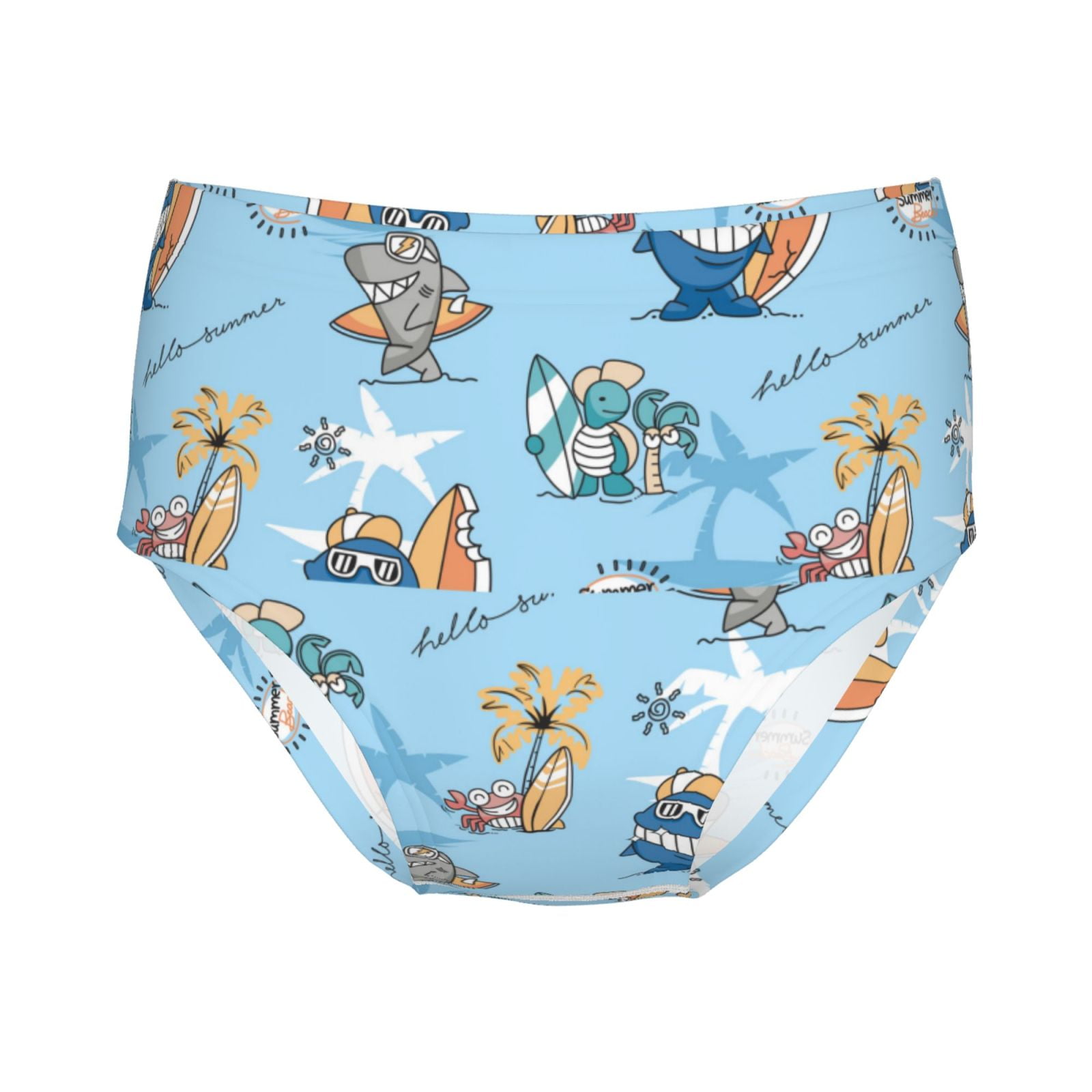 Teen Girls Underwear - Cute Animals Surfers Soft Cotton Briefs Panties ...