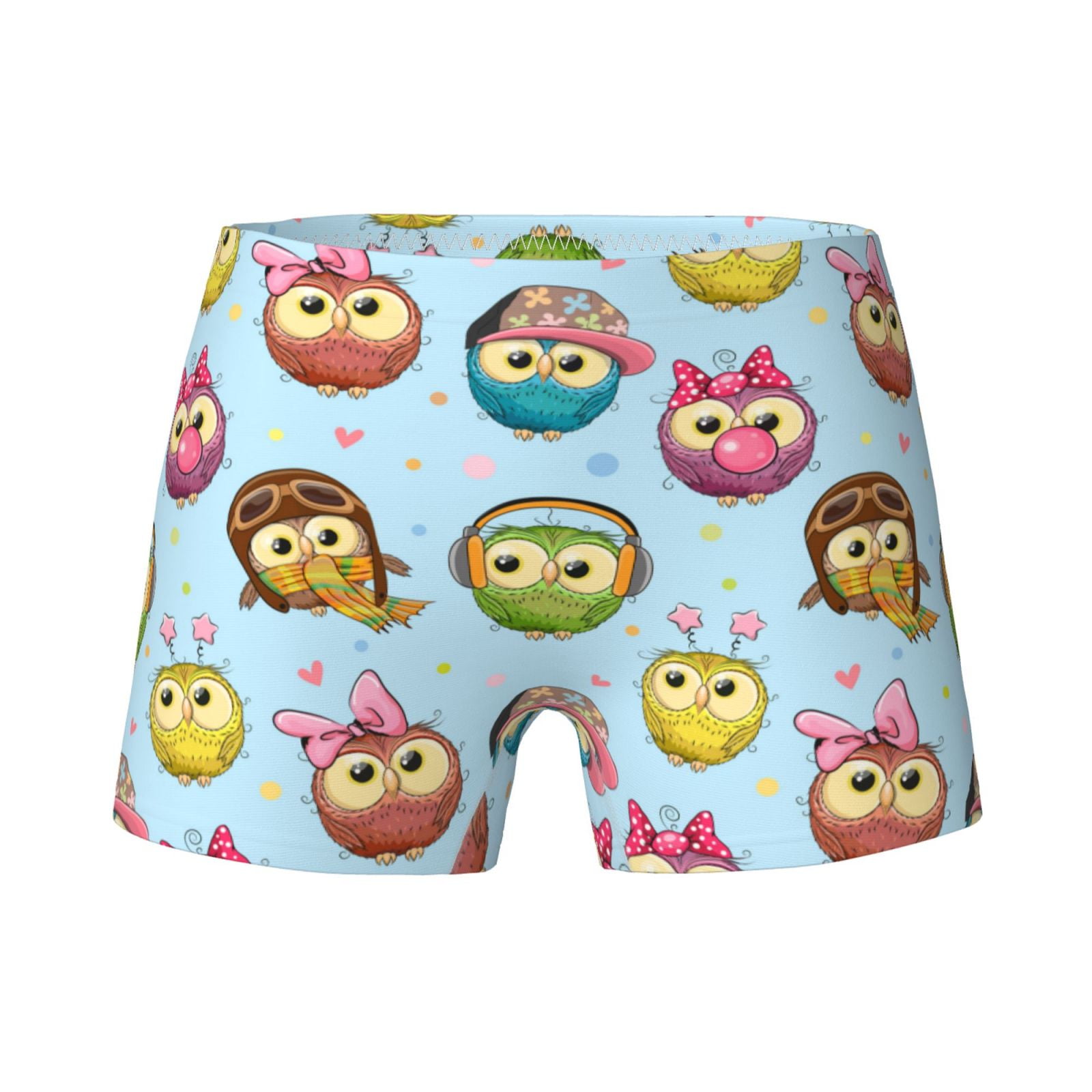 Teen Girls Underwear - Cute Cartoon Owls A Soft Cotton Boxer Briefs ...