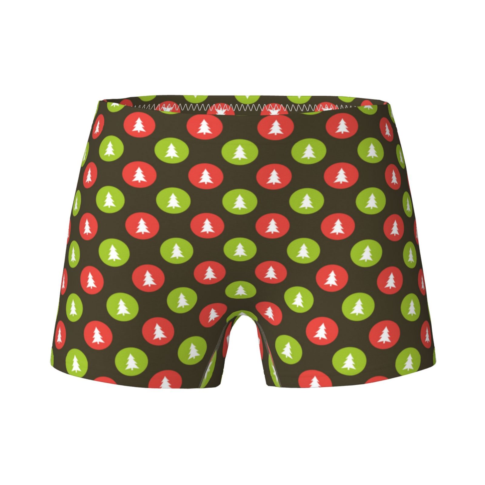 Teen Girls Underwear - Cute Christmas trees Soft Cotton Boxer Briefs ...