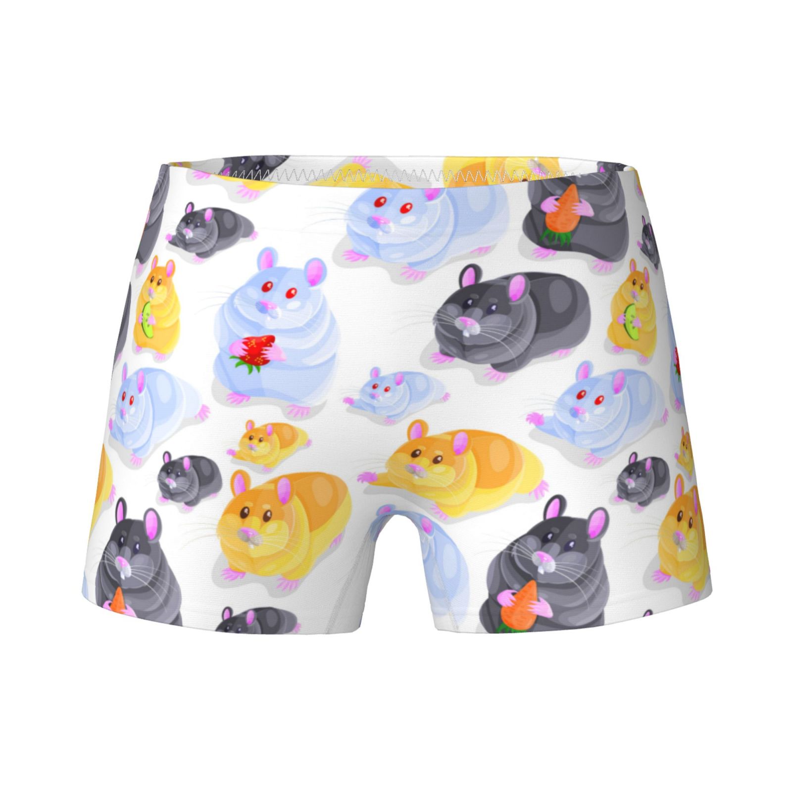Teen Girls Underwear - Cute Hamster Black White Yellow Soft Cotton ...