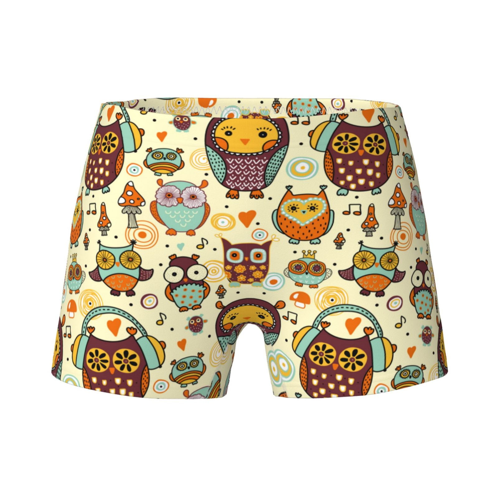 Teen Girls Underwear - Cute Owls Soft Cotton Boxer Briefs Panties for ...