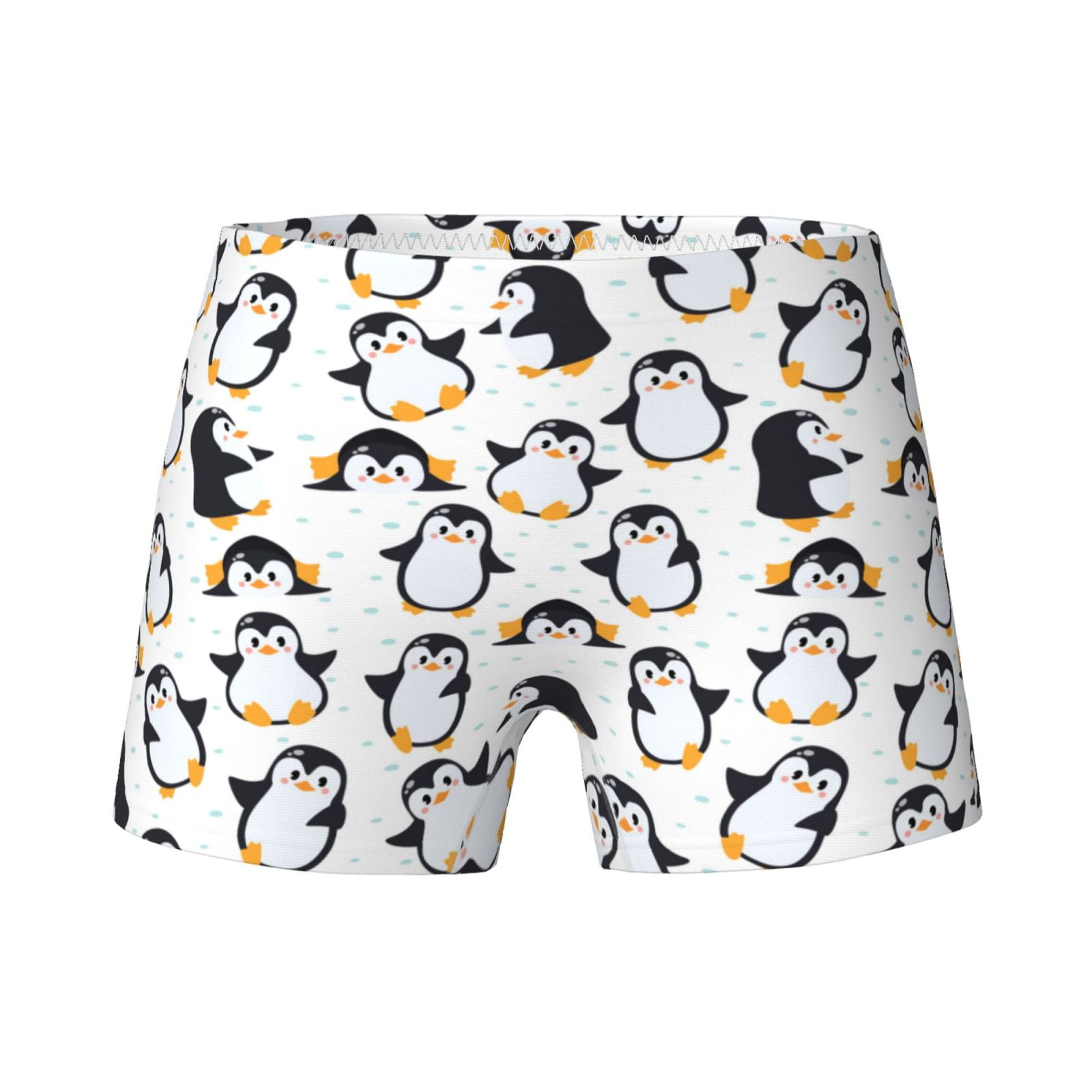 Teen Girls Underwear - Cute Penguins Soft Cotton Boxer Briefs Panties ...