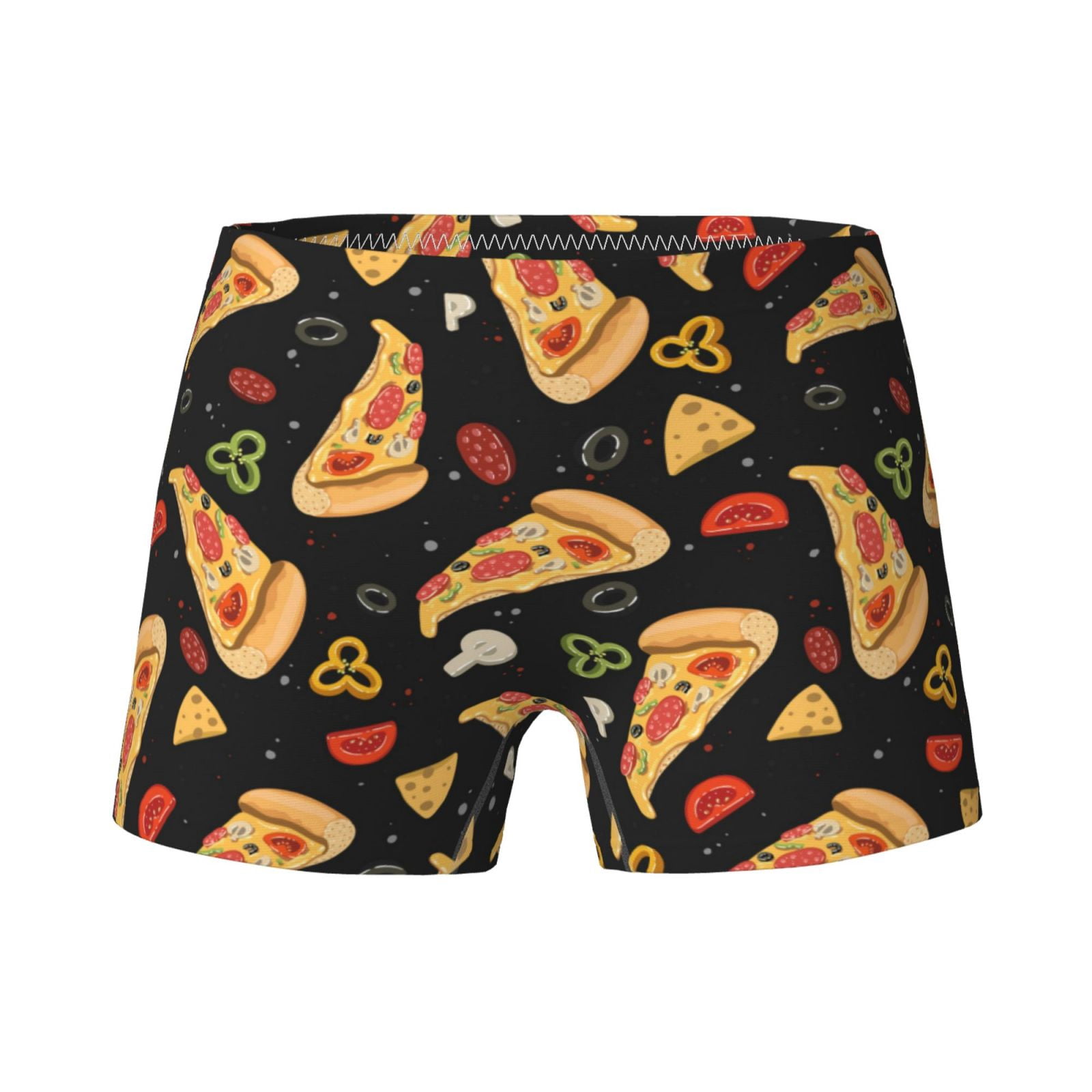 Teen Girls Underwear - Cute Pizza Cheese Pepper Soft Cotton Boxer ...