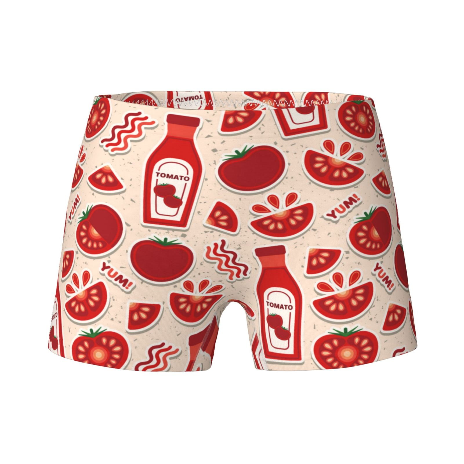 Teen Girls Underwear - Cute Tomato Ketchup Soft Cotton Boxer Briefs ...