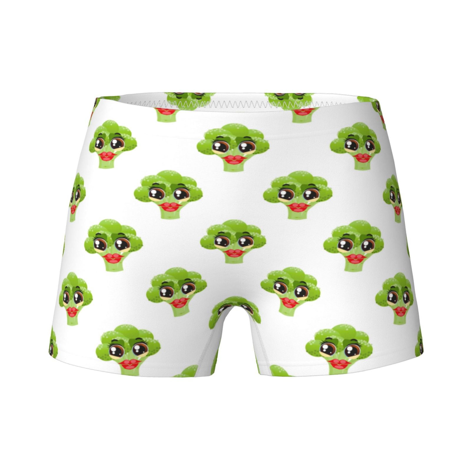 Teen Girls Underwear - Cute broccoli funny cartoon Soft Cotton Boxer ...