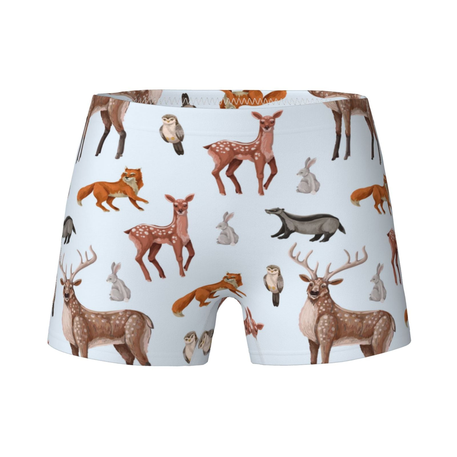 Teen Girls Underwear - Deer Owl Rabbit Soft Cotton Boxer Briefs Panties ...