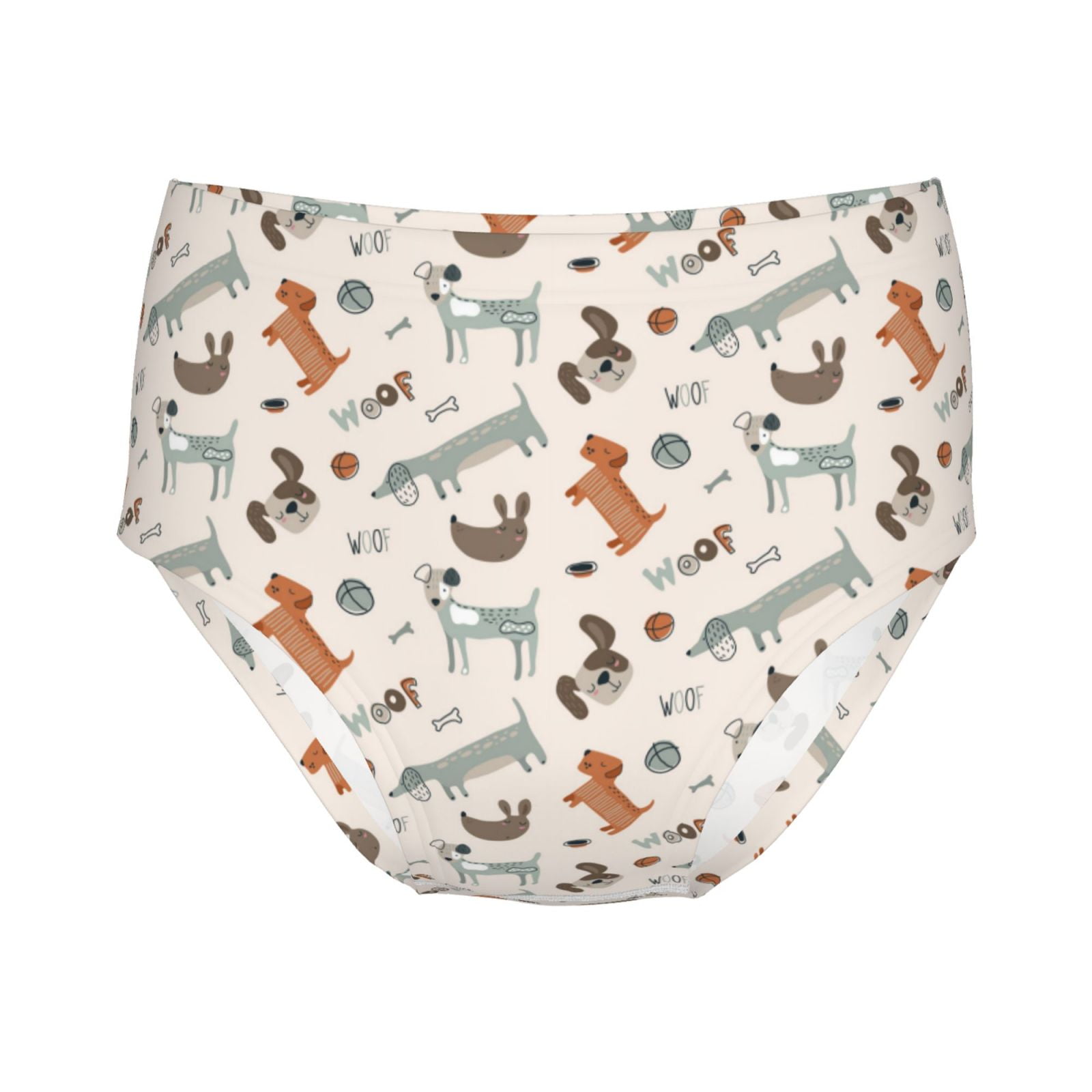 Teen Girls Underwear - Dog ball bird woof Soft Cotton Briefs Panties ...