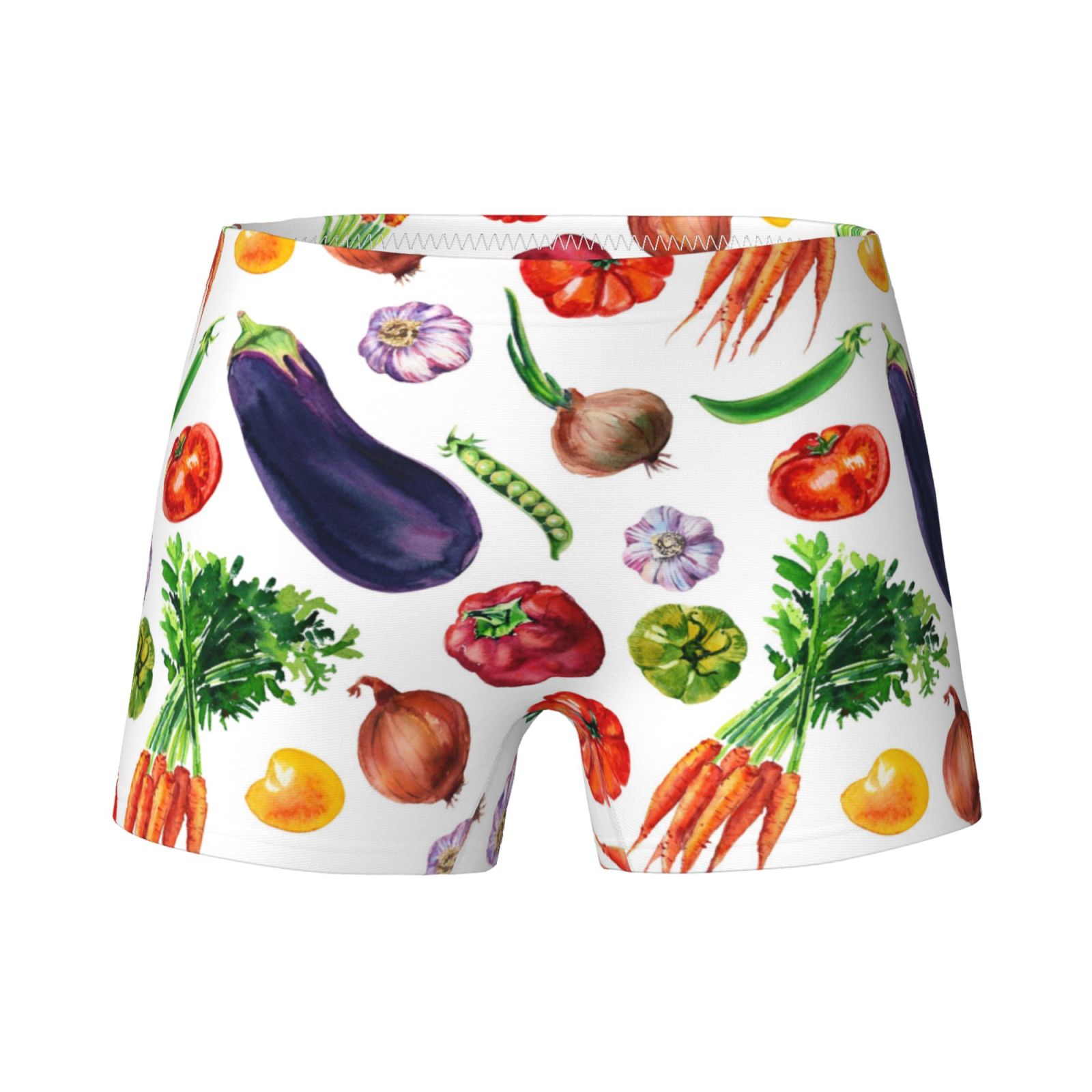 Teen Girls Underwear - Eggplant vegetable Soft Cotton Boxer Briefs ...