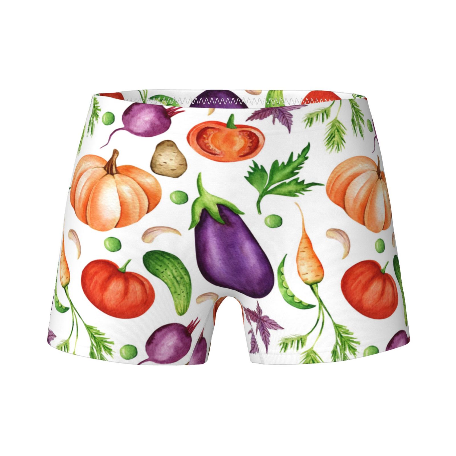 Teen Girls Underwear - Eggplant vegetable pumpkin Soft Cotton Boxer ...