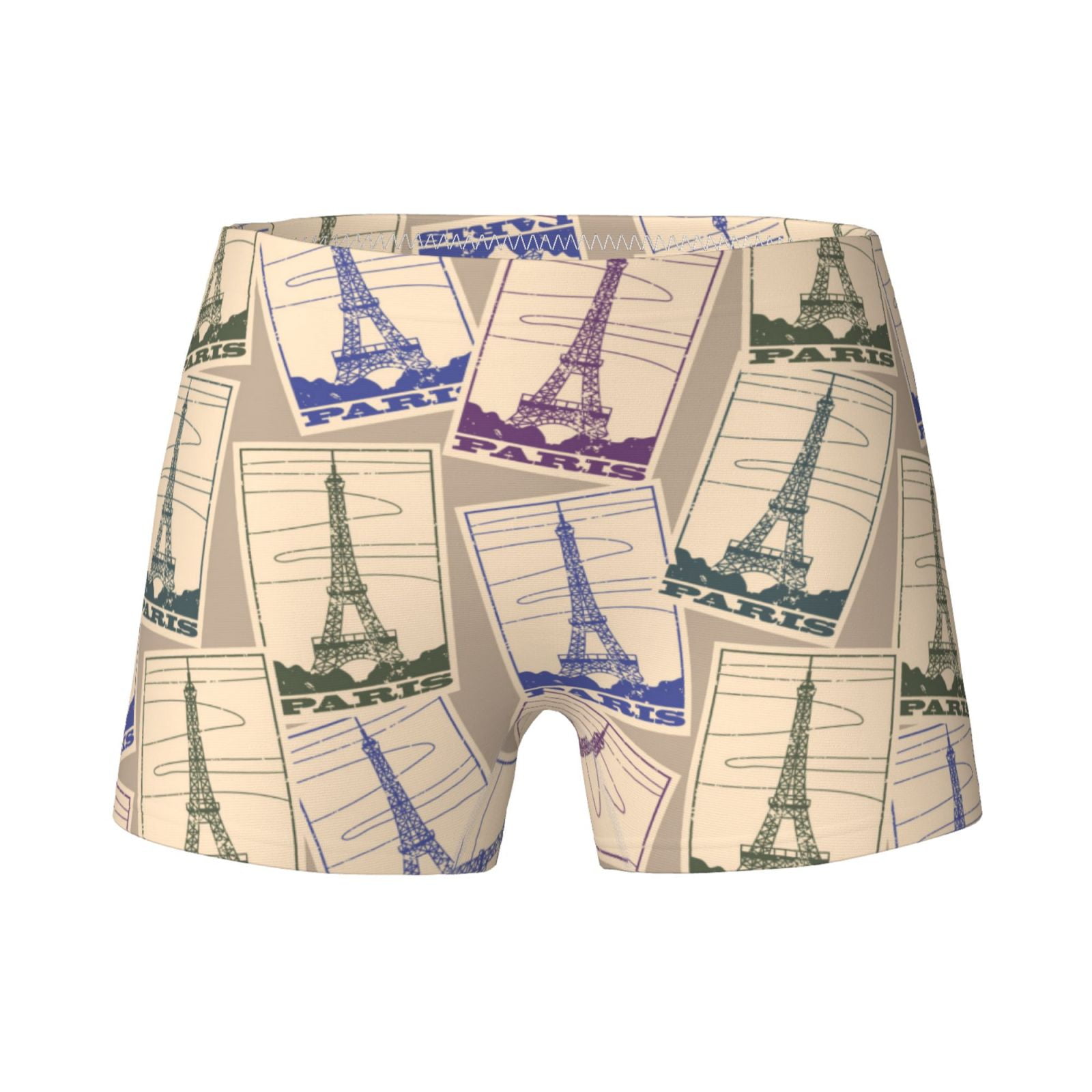 Teen Girls Underwear - Eiffel colorful Tower Soft Cotton Boxer Briefs Panties for Teens Panty ...