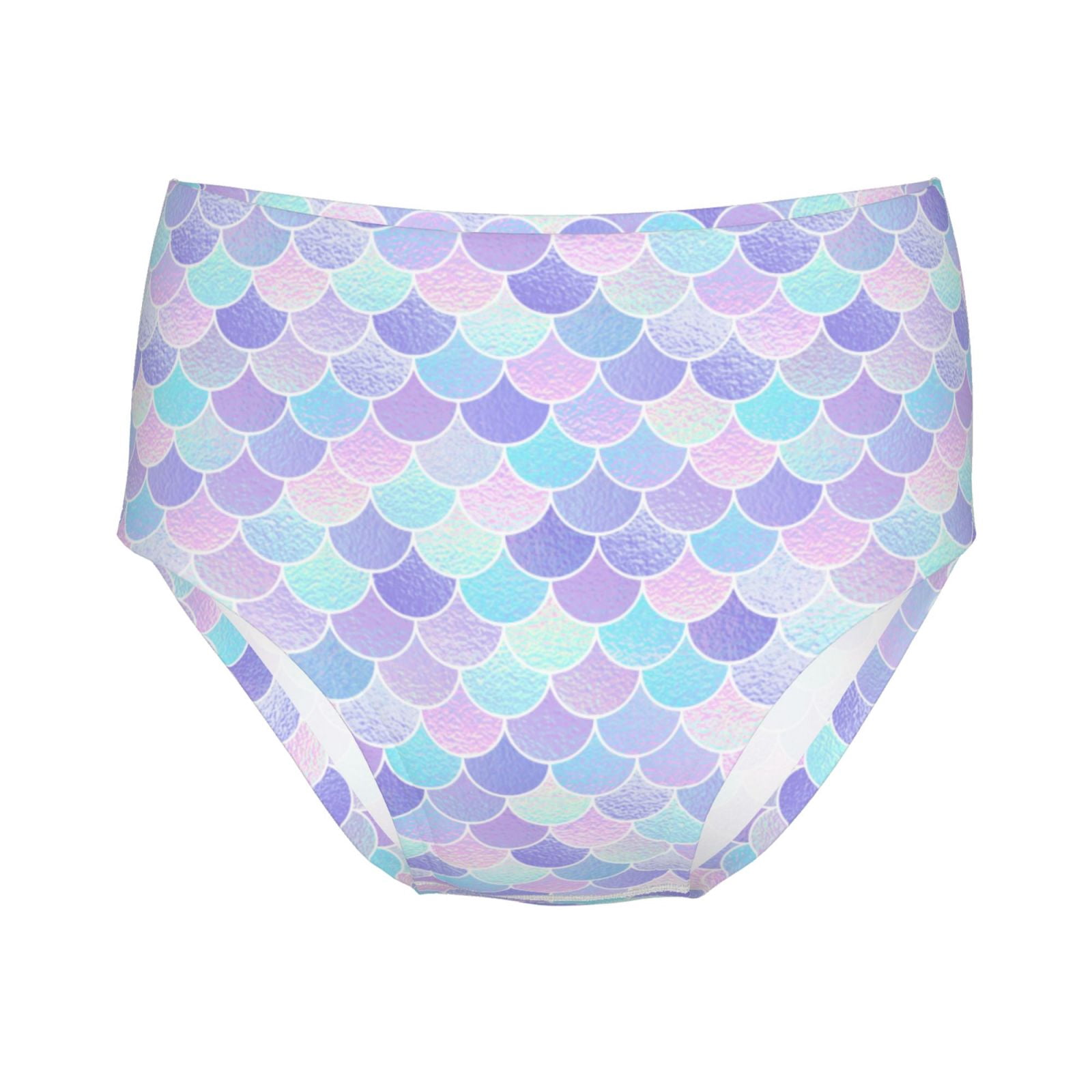 Teen Girls Underwear - Fish scales watercolor texture Soft Cotton ...