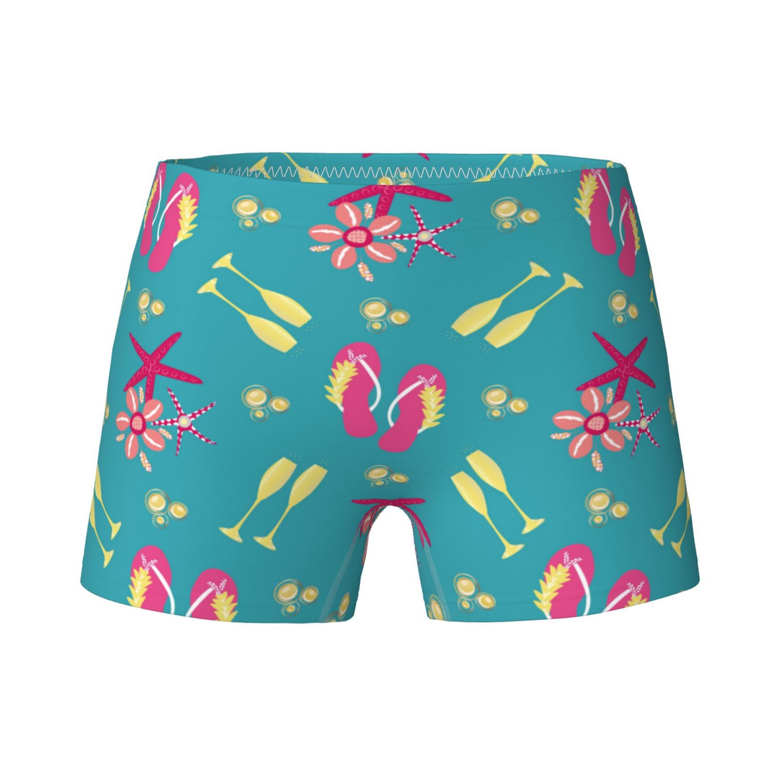 Teen Girls Underwear - Flip flop starfish shells Soft Cotton Boxer ...