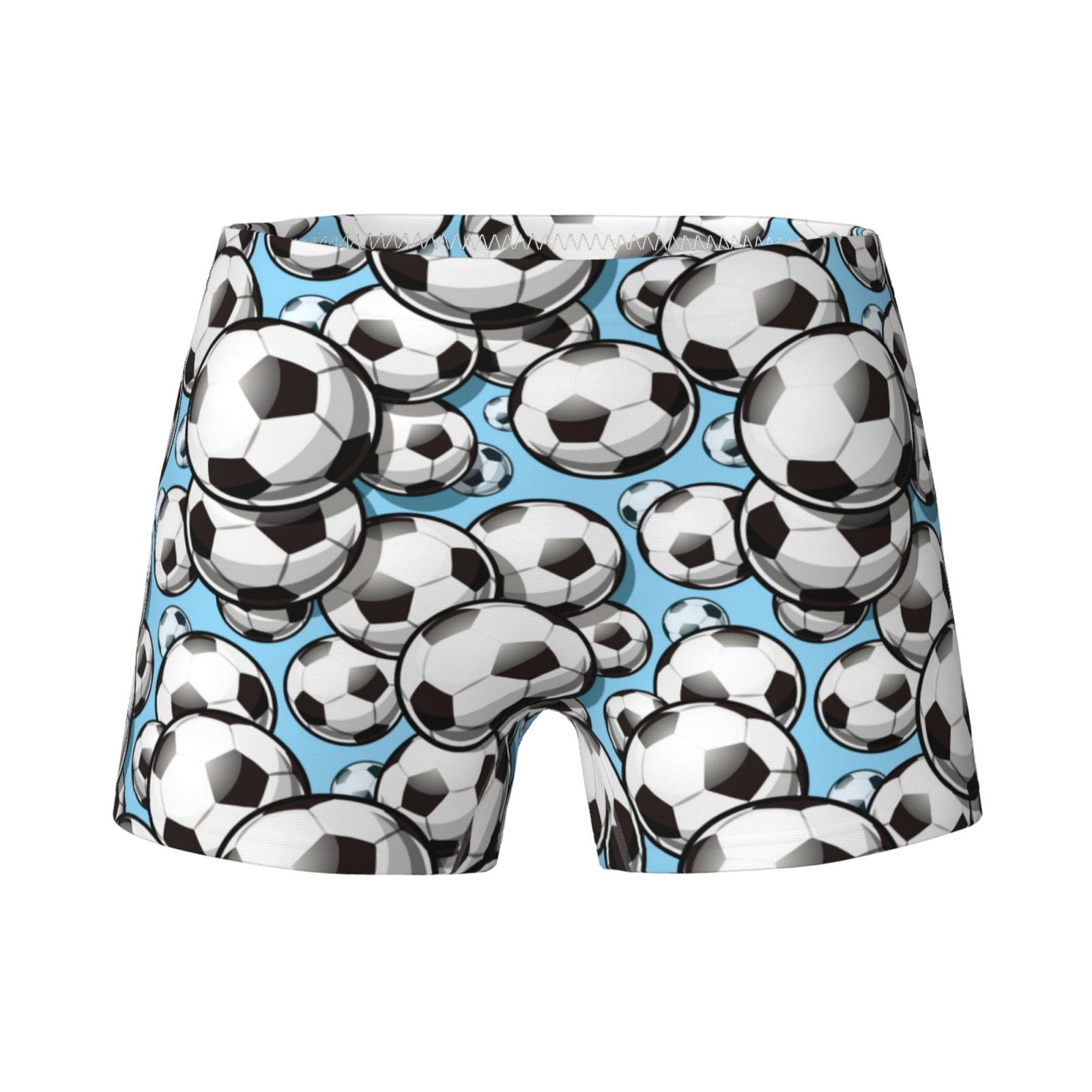 Teen Girls Underwear - Football Soccer Ball Soft Cotton Boxer Briefs ...