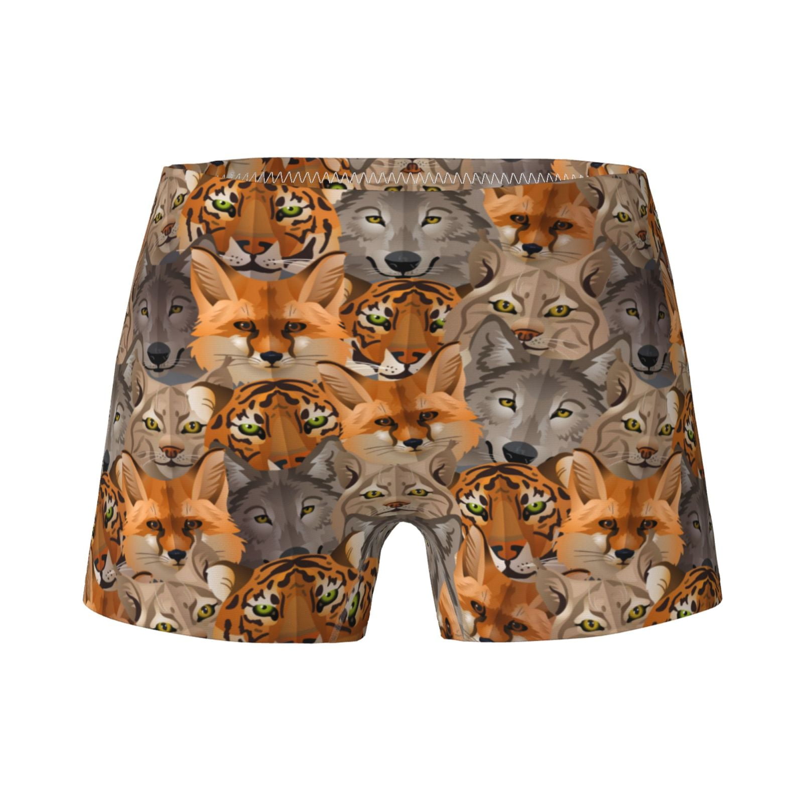 Teen Girls Underwear - Fox tiger Pattern Soft Cotton Boxer Briefs Panties for Teens Panty Girls ...