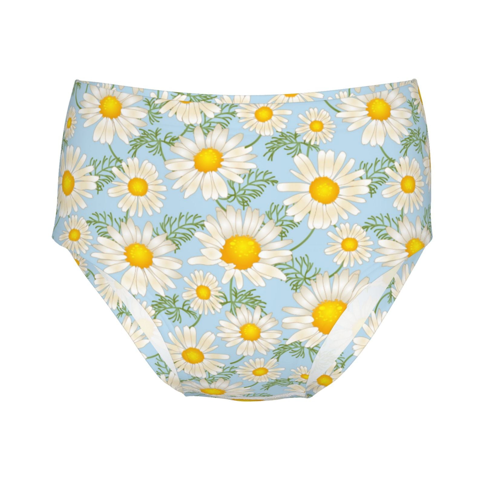 Teen Girls Underwear - Fujiman Daisies Flowers Soft Cotton Briefs ...