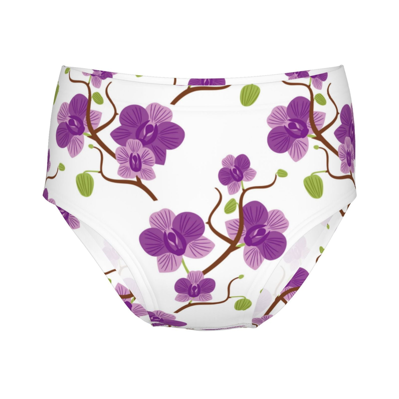 Teen Girls Underwear - Fujiman Orchids Flowers Soft Cotton Briefs ...