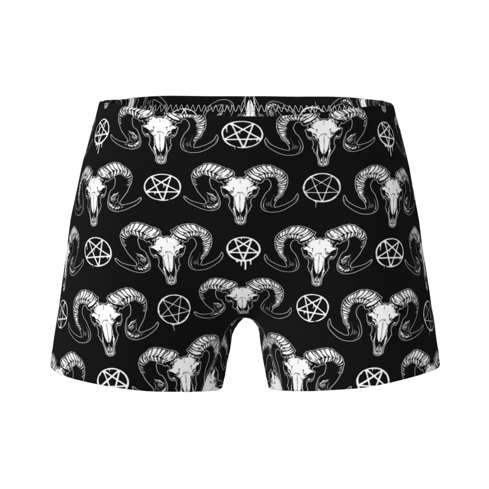 Teen Girls Underwear - Gothic Cool Goat Skull Soft Cotton Boxer Briefs ...
