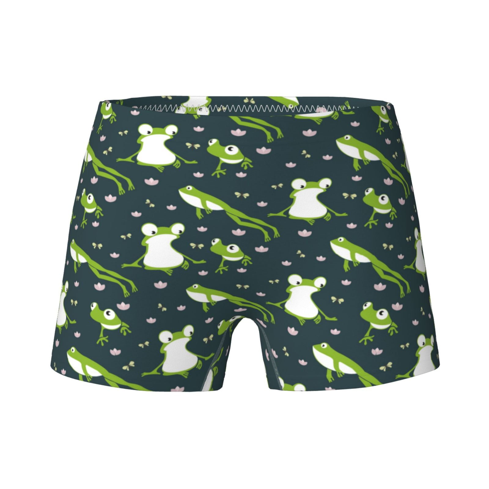 Teen Girls Underwear - Green Frogs Soft Cotton Boxer Briefs Panties for ...
