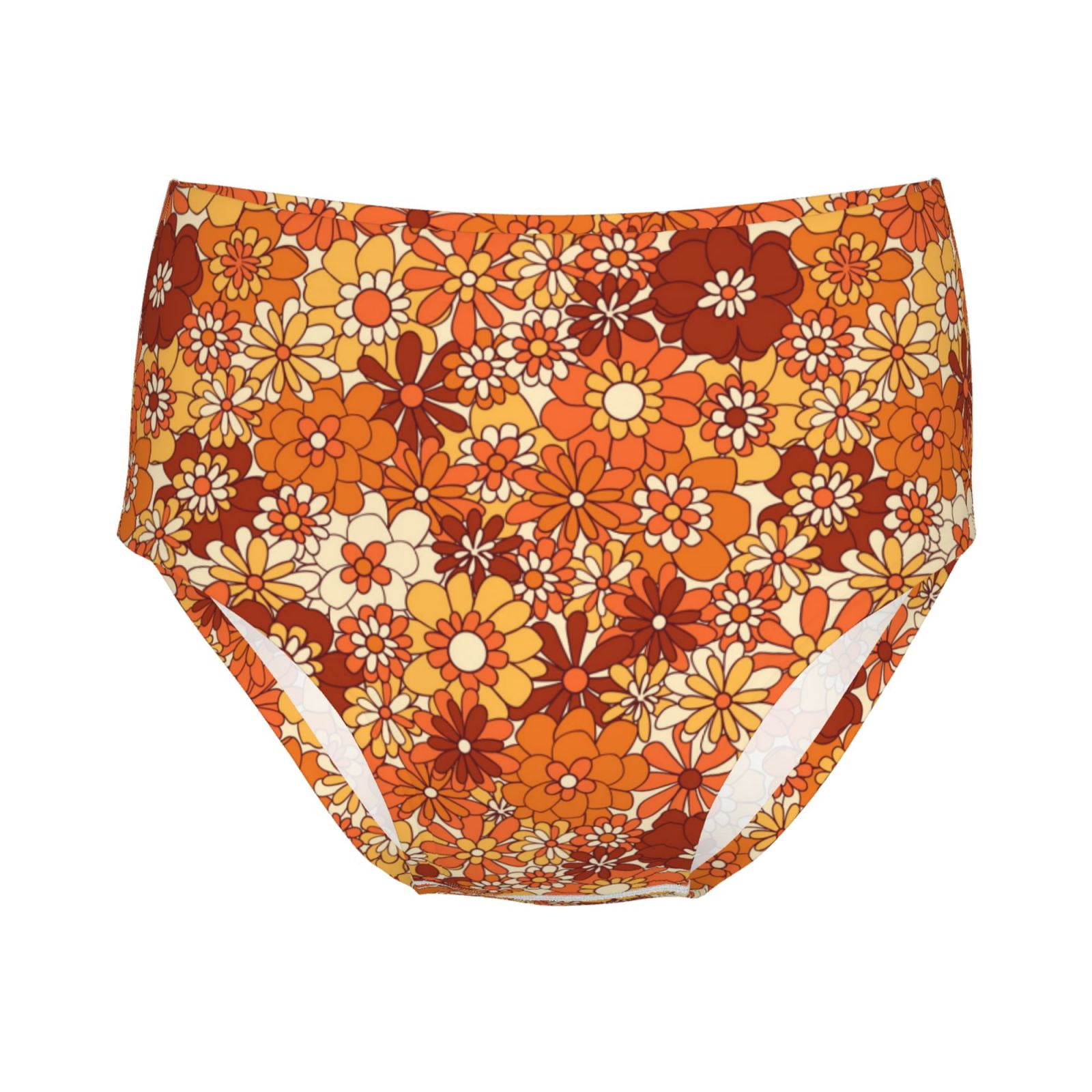 Teen Girls Underwear - Hippie Flower Soft Cotton Briefs Panties for ...