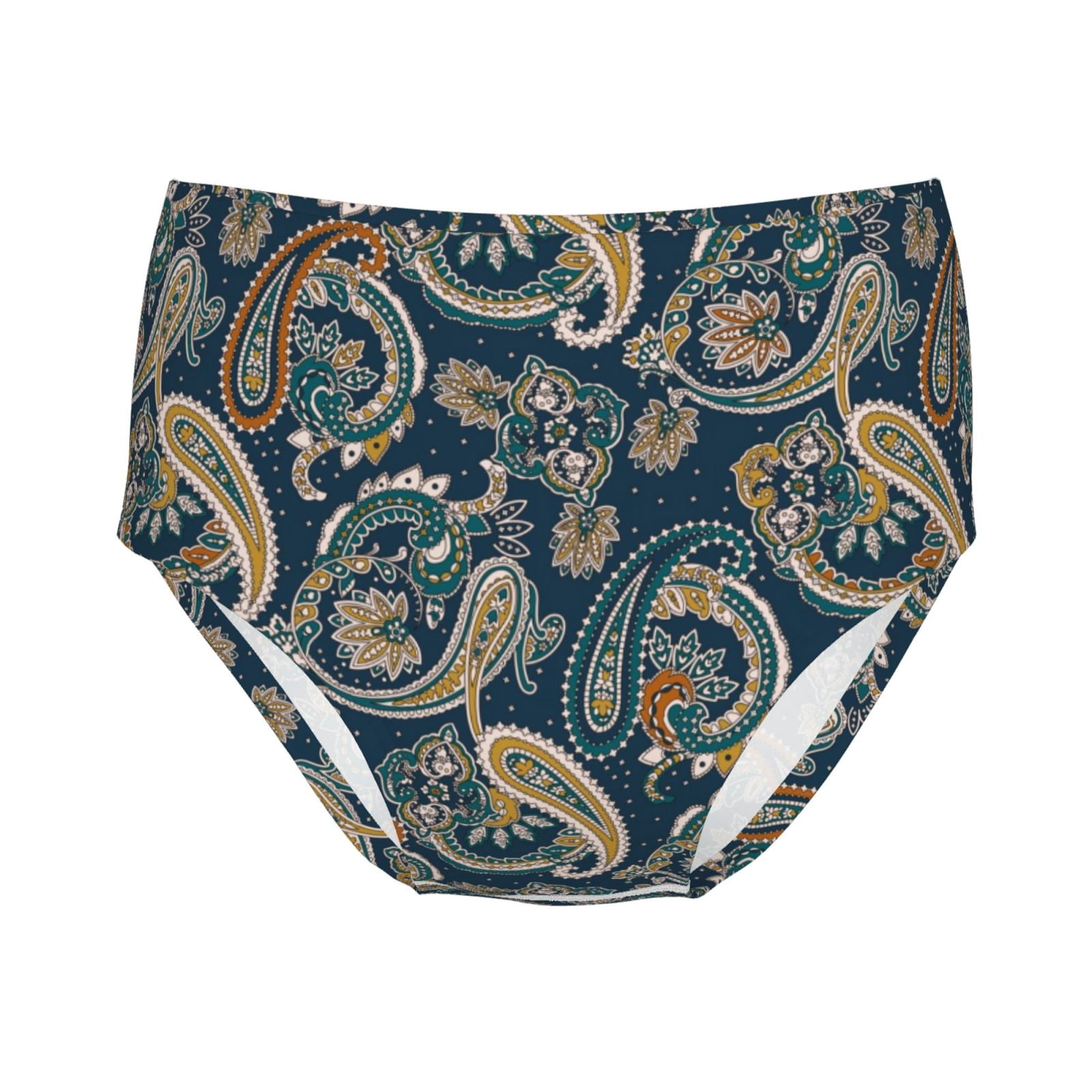 Teen Girls Underwear - Indian Paisley K Soft Cotton Briefs Panties for ...