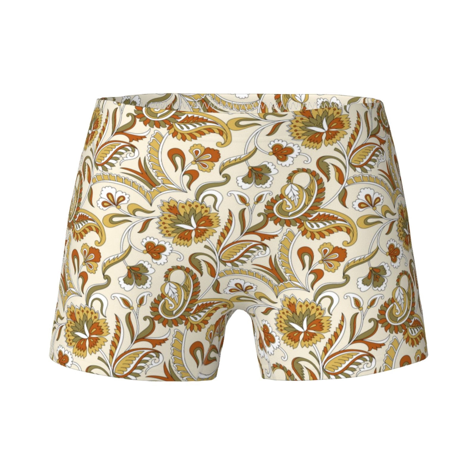 Teen Girls Underwear - Indian Paisley Soft Cotton Boxer Briefs Panties ...