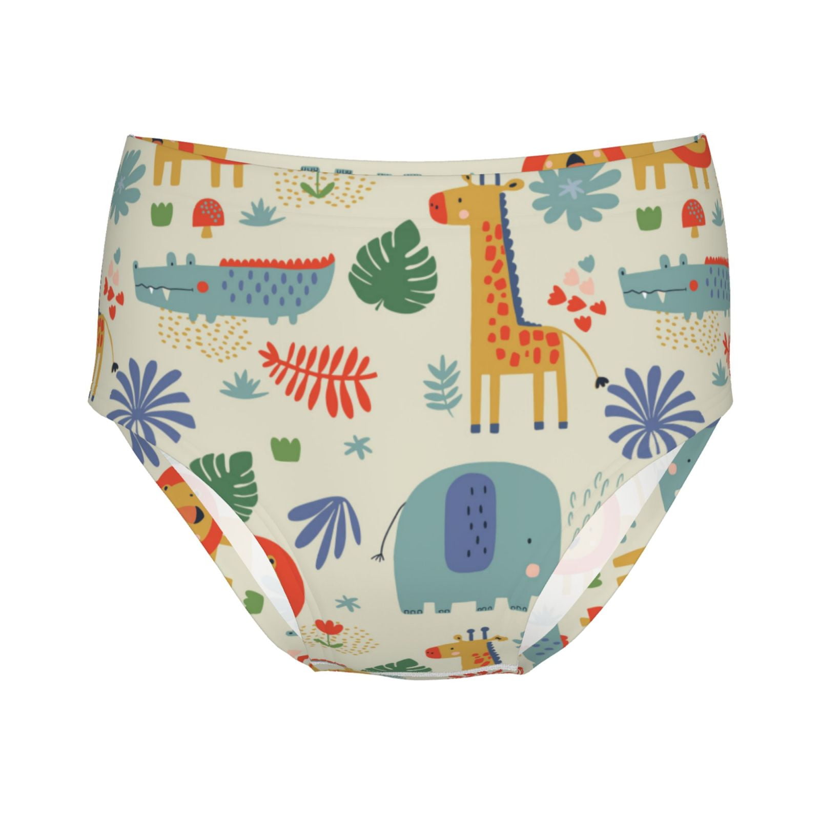 Teen Girls Underwear - Jungle Animals Soft Cotton Briefs Panties for ...