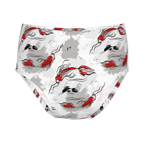 Teen Girls Underwear - Koi fish Soft Cotton Briefs Panties for Teens ...