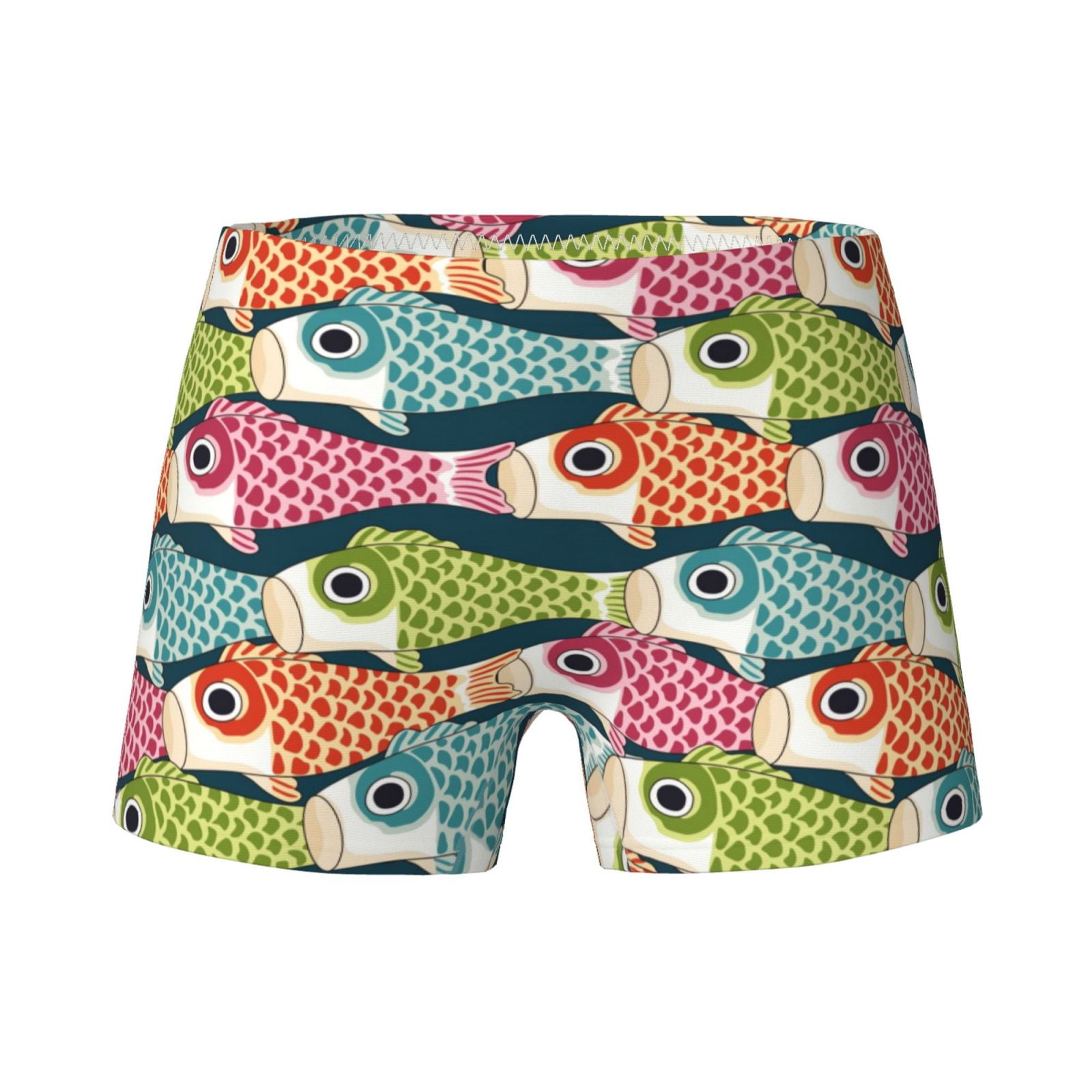 Teen Girls Underwear - Lantern Koi Fish Soft Cotton Boxer Briefs ...
