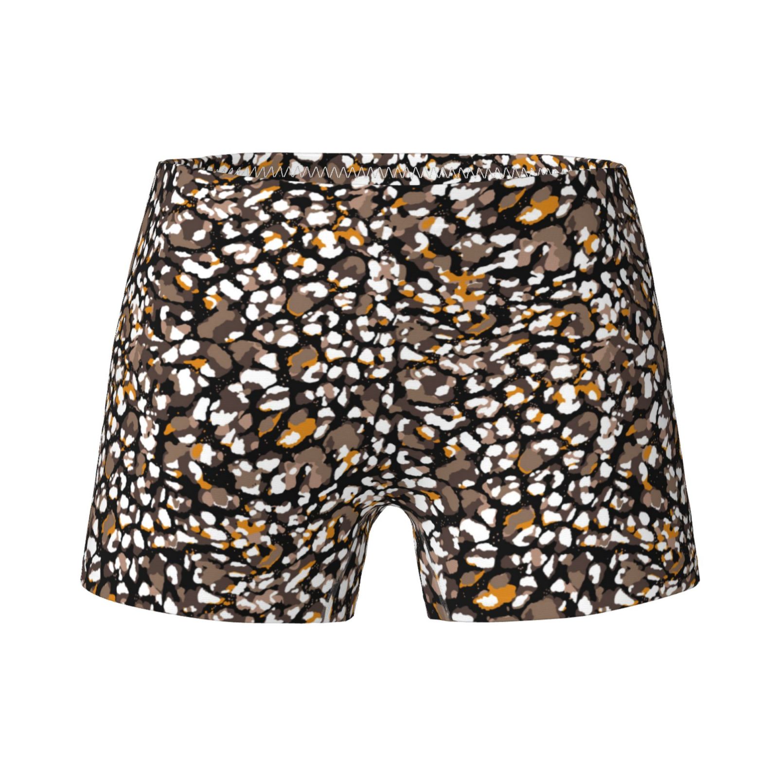 Teen Girls Underwear - Leopard Pebbles pattern Soft Cotton Boxer Briefs ...