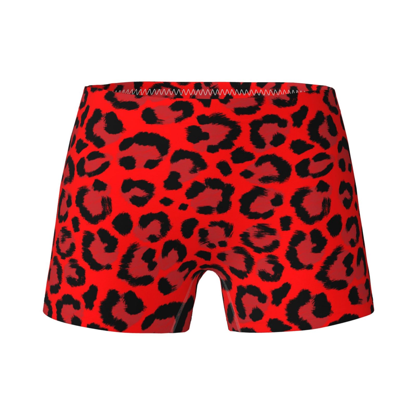 Teen Girls Underwear - Leopard red print Soft Cotton Boxer Briefs ...