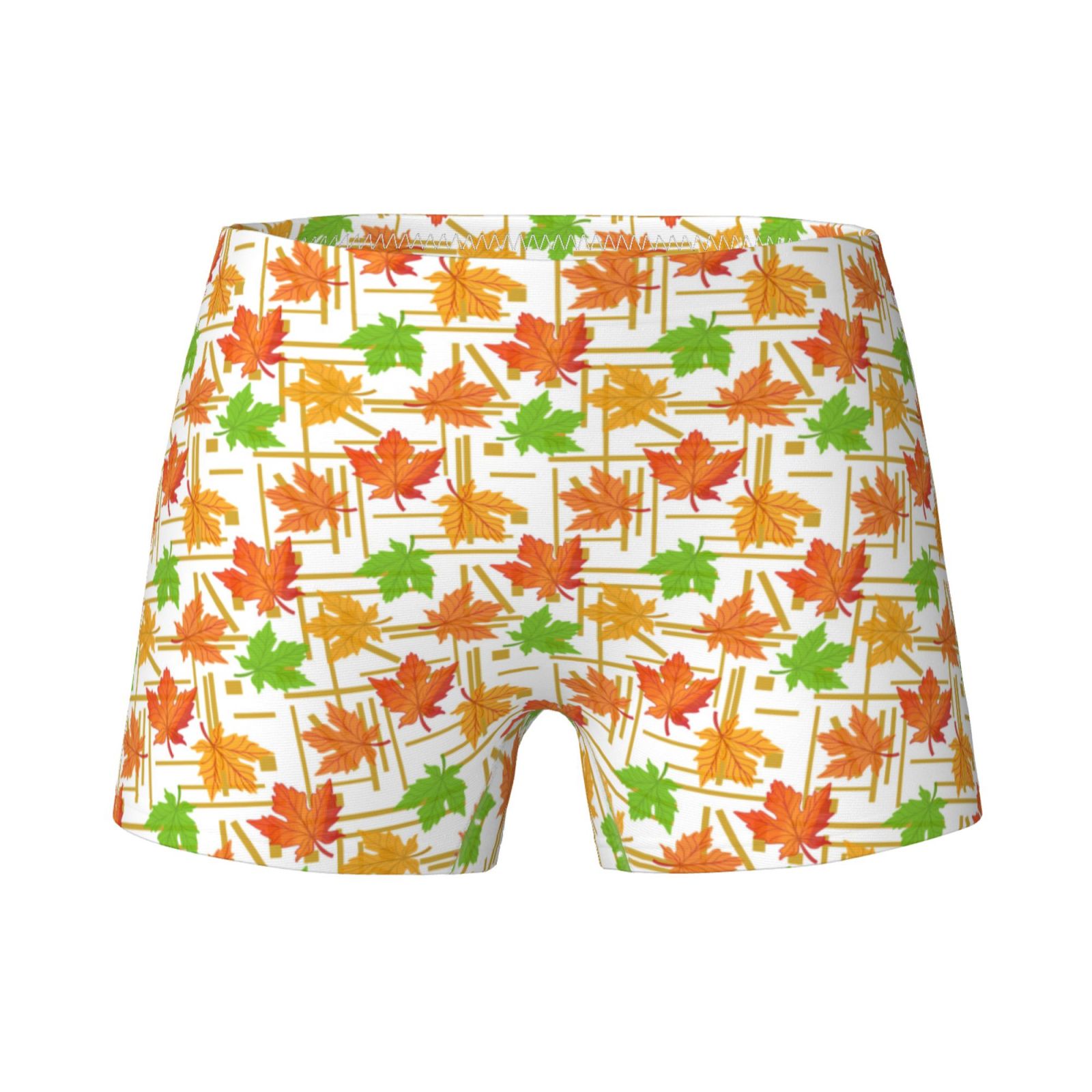 Teen Girls Underwear - Maple Leaves1 Soft Cotton Boxer Briefs Panties ...