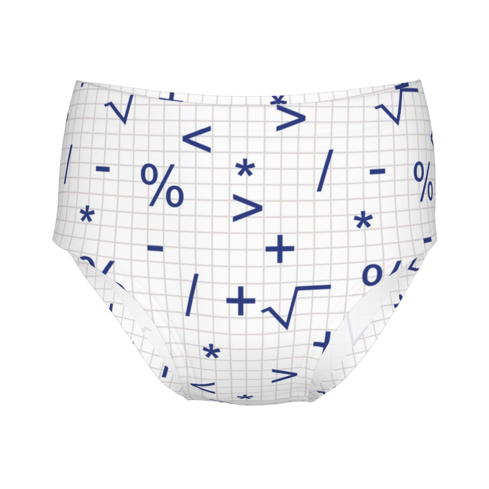 Teen Girls Underwear - Math Symbol Print comical Soft Cotton Briefs ...