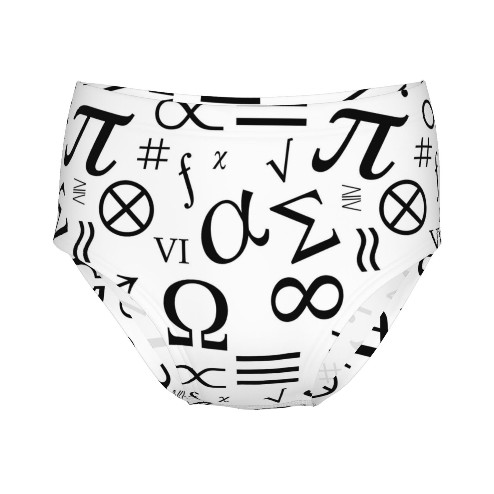Teen Girls Underwear - Math Symbol Print funny Soft Cotton Briefs ...