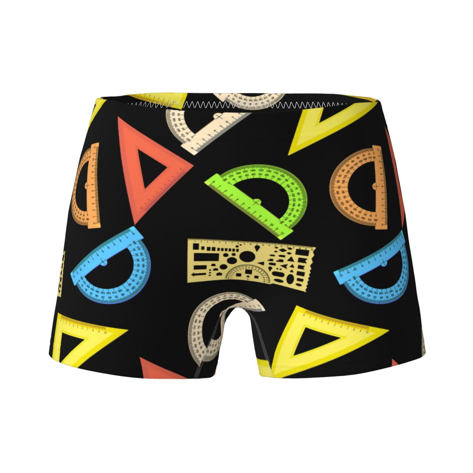 Teen Girls Underwear - Math ruler colorful Print Soft Cotton Boxer ...