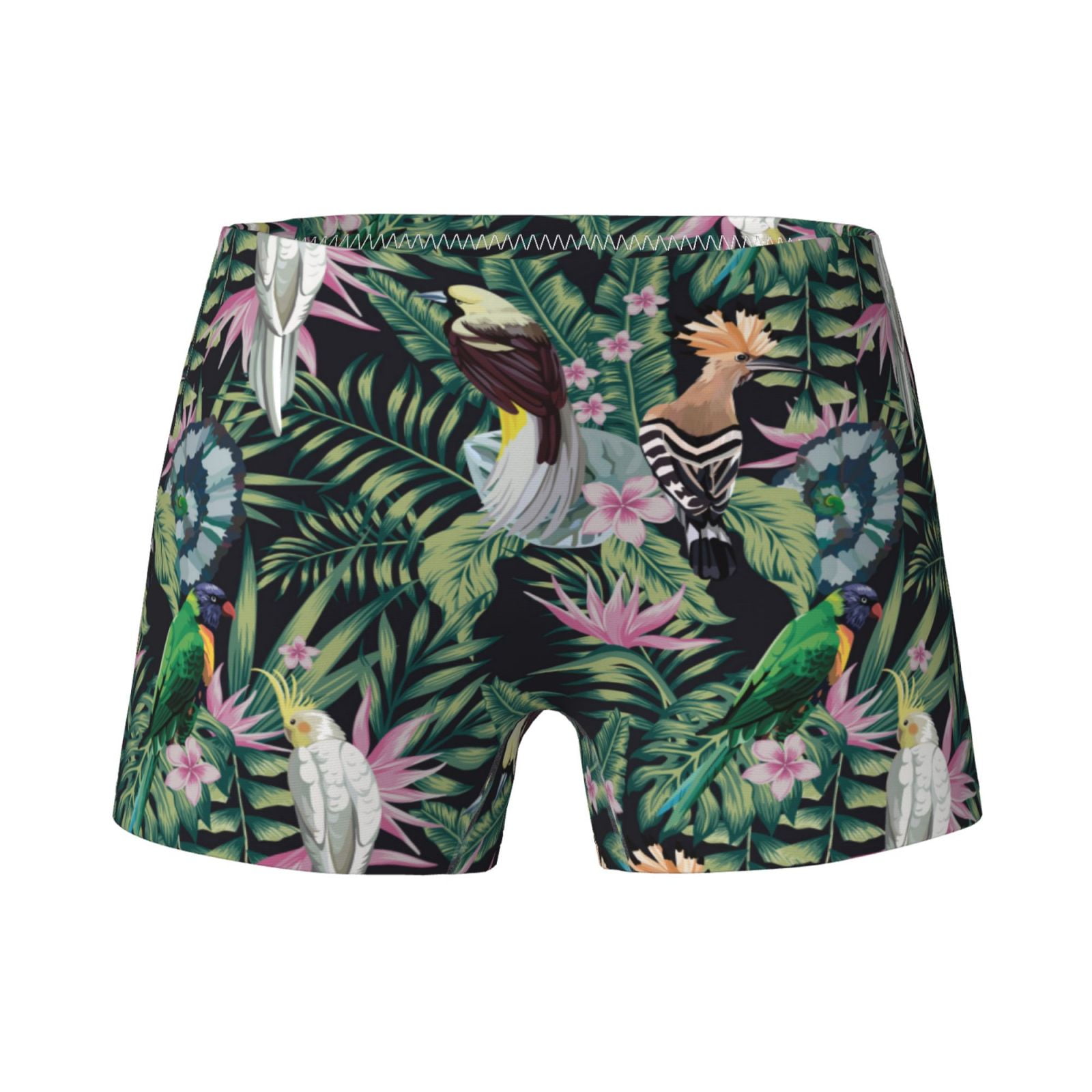 Teen Girls Underwear - Modern Cute Parrot Plant Soft Cotton Boxer ...