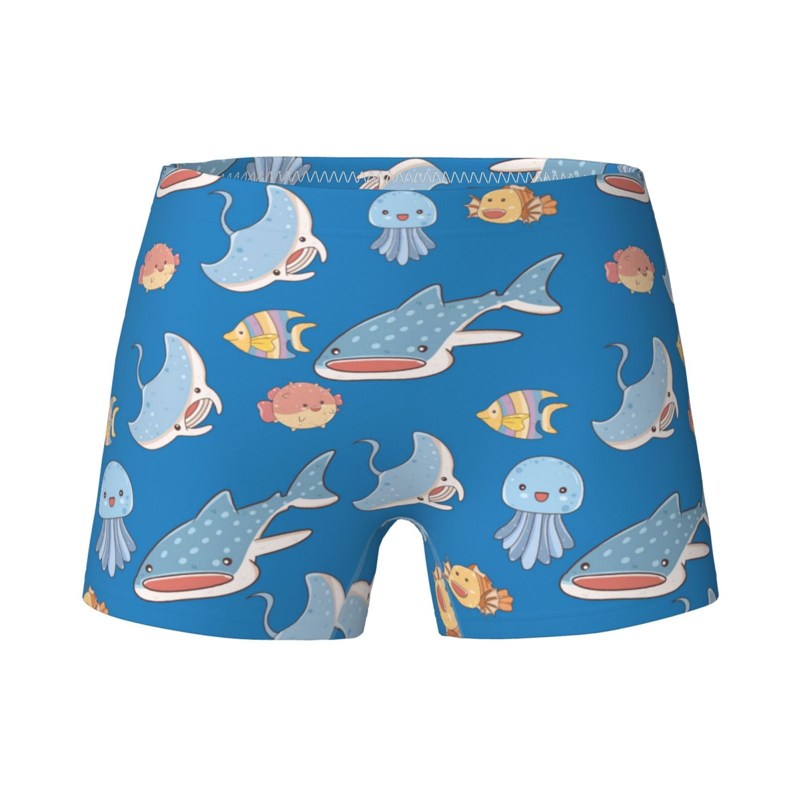 Teen Girls Underwear - Ocean Cute Shark Jellyfish Fish Soft Cotton ...