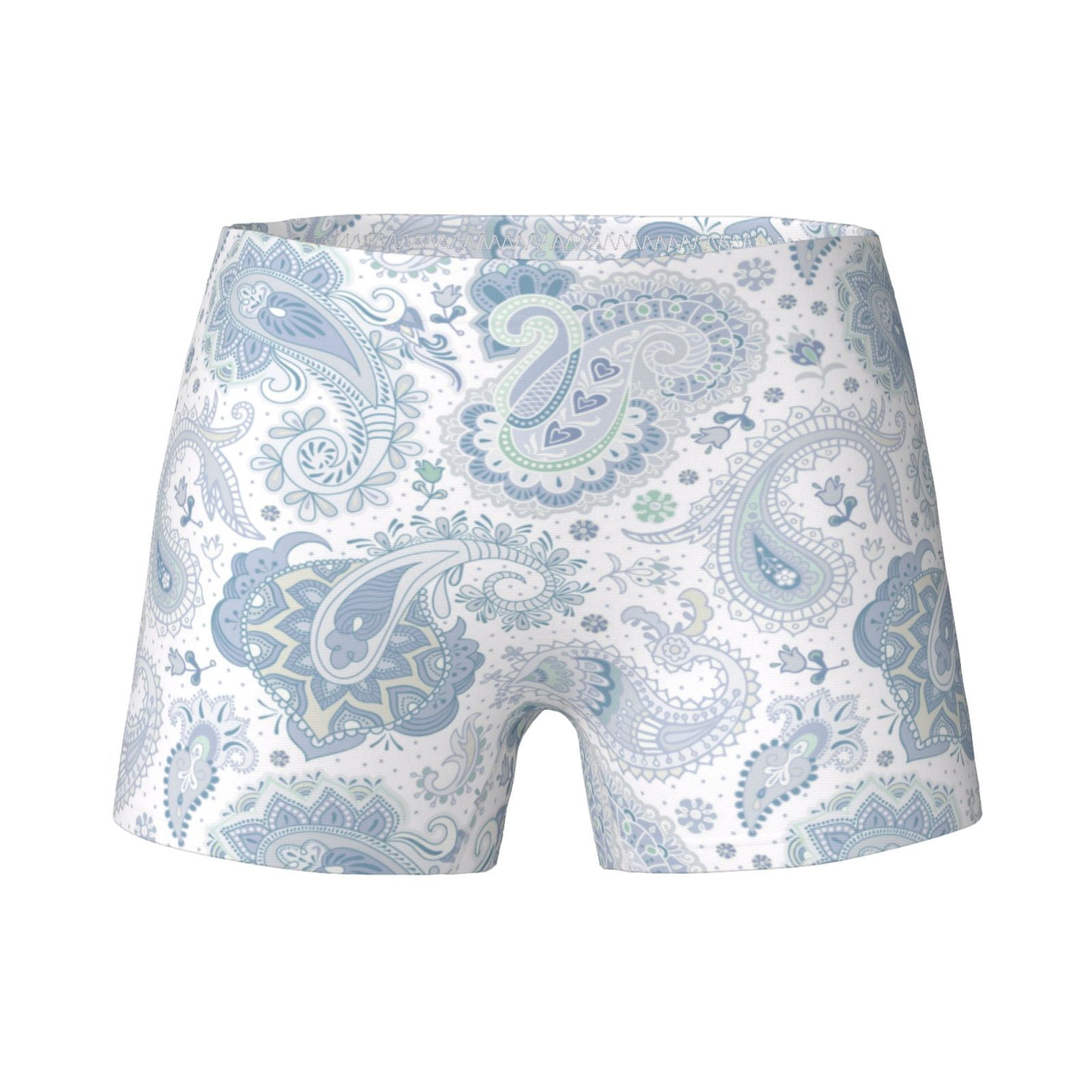 Teen Girls Underwear - Paisley Pattern No.9024 Soft Cotton Boxer Briefs Panties for Teens Panty ...