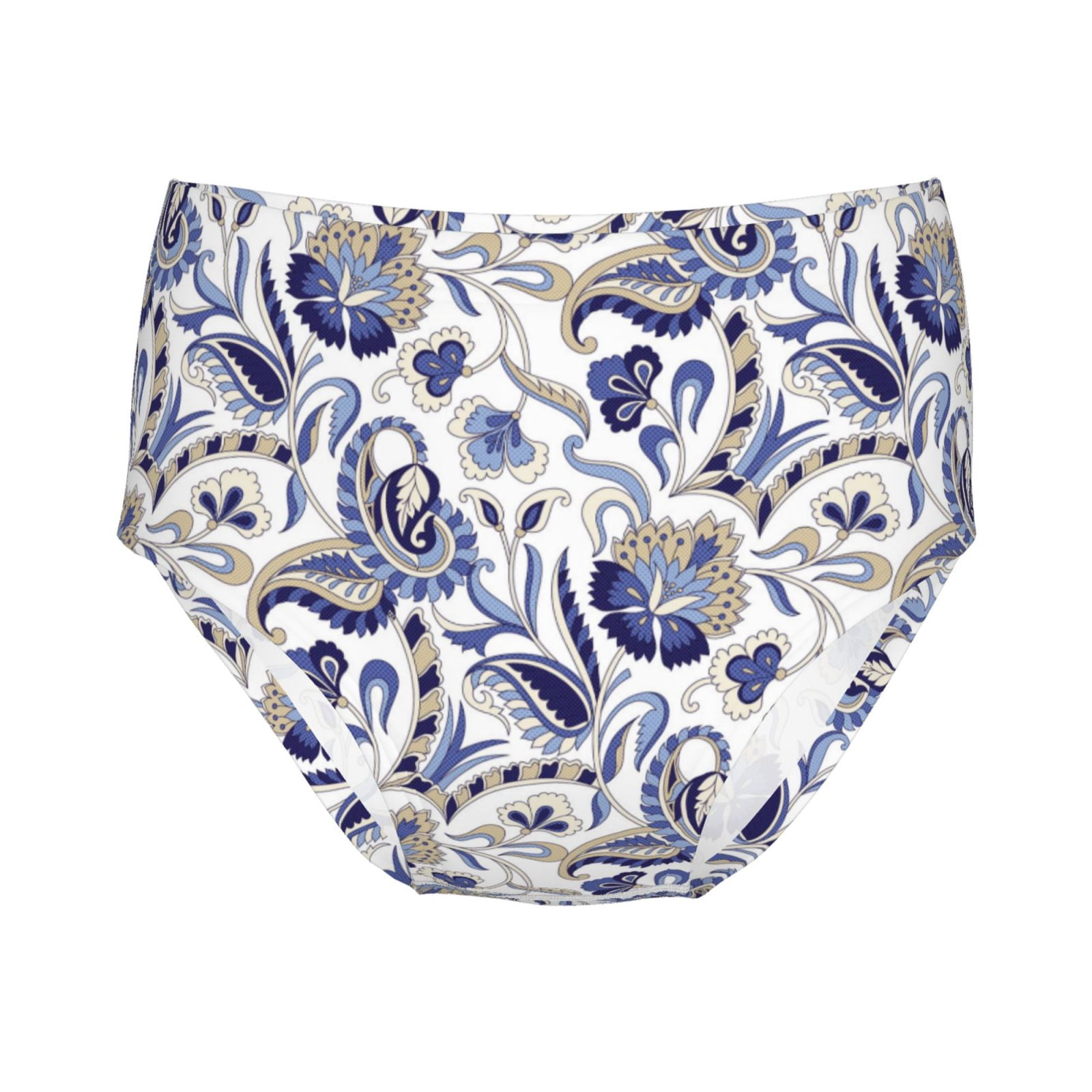 Teen Girls Underwear - Paisley Pattern No.9084 Soft Cotton Briefs ...