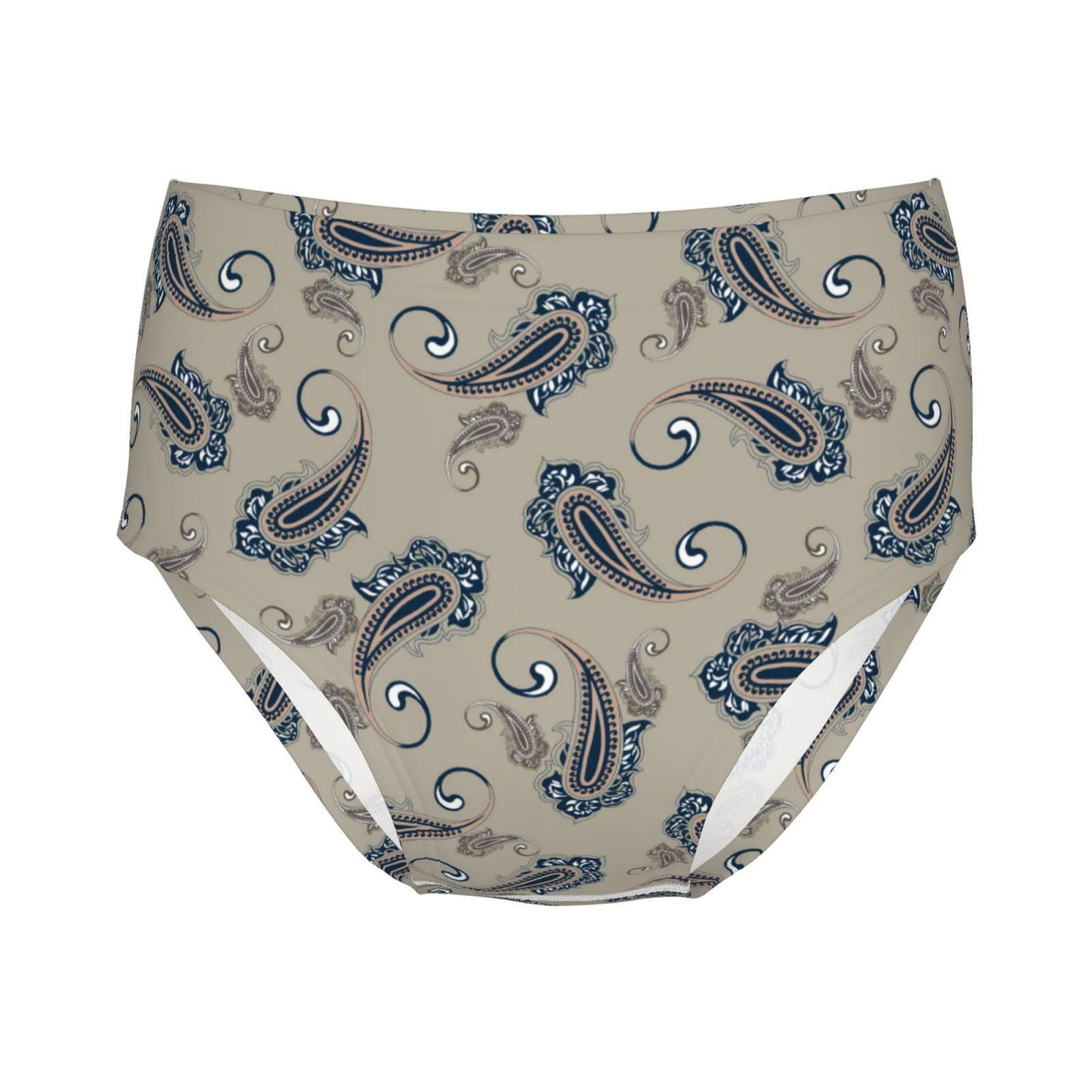 Teen Girls Underwear - Paisley Print No.J917 Soft Cotton Briefs Panties for Teens Breathable ...