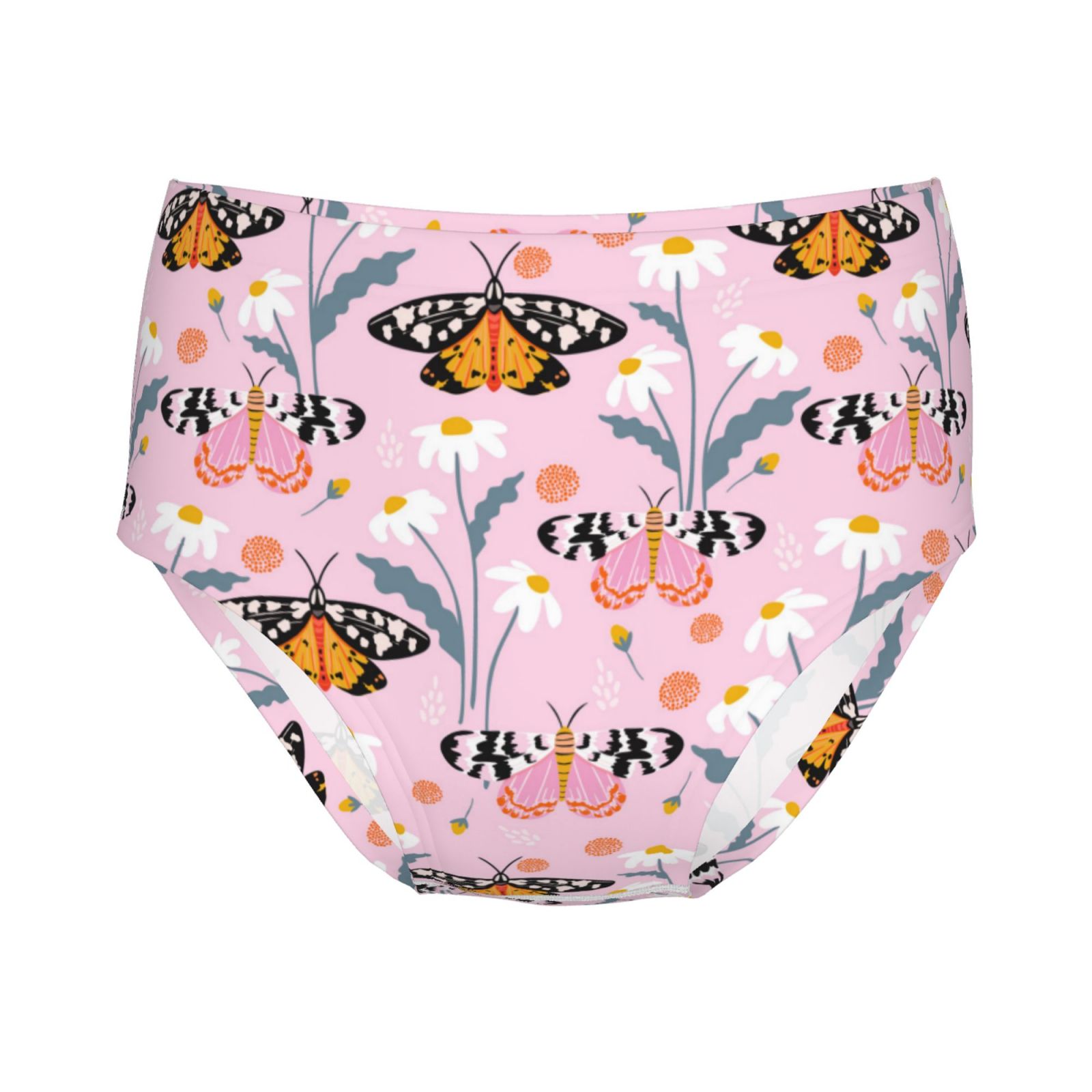 Teen Girls Underwear - Pink Butterfly Daisy Soft Cotton Briefs Panties ...