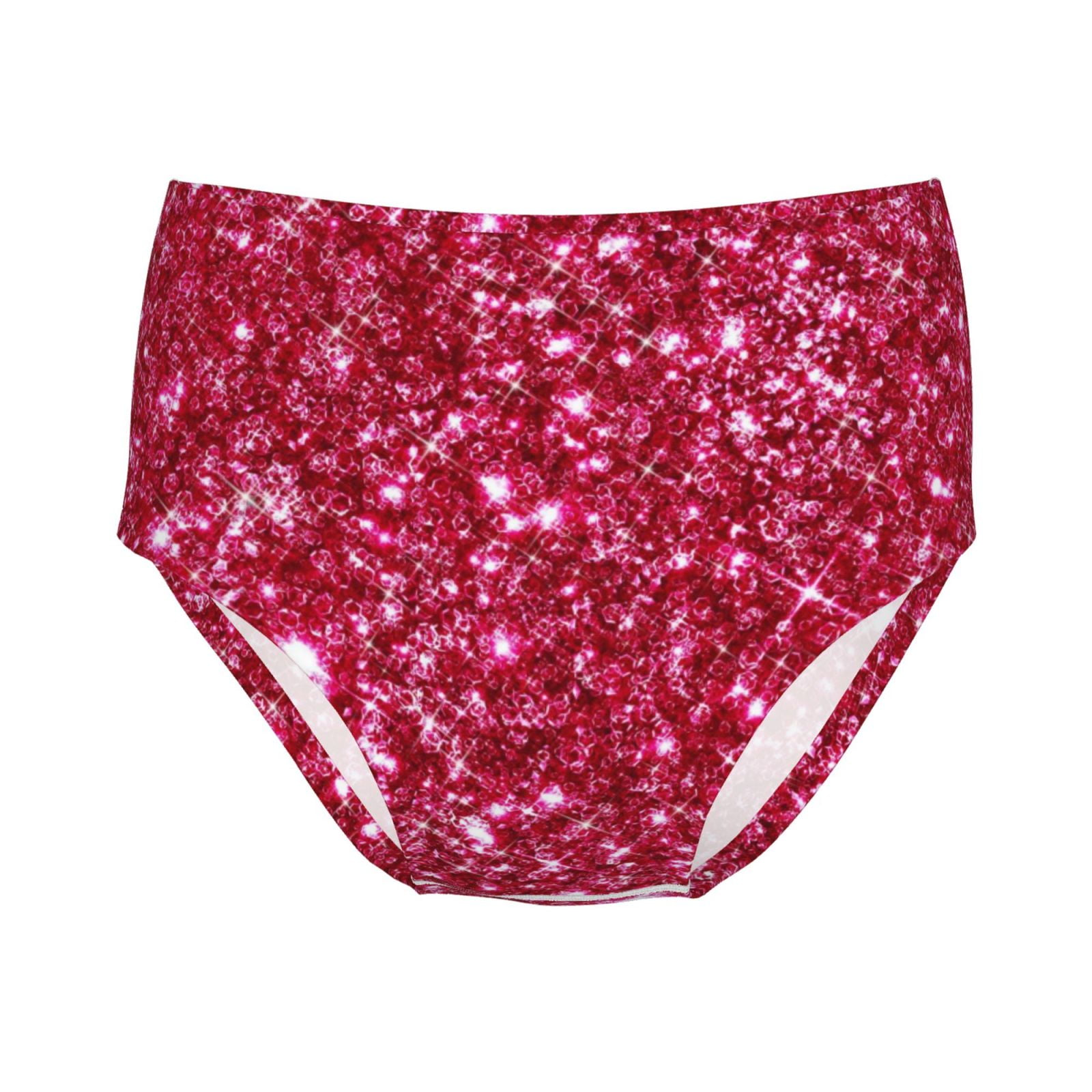 Teen Girls Underwear - Pink Glitter Soft Cotton Briefs Panties for Teens Breathable Panty Girls ...